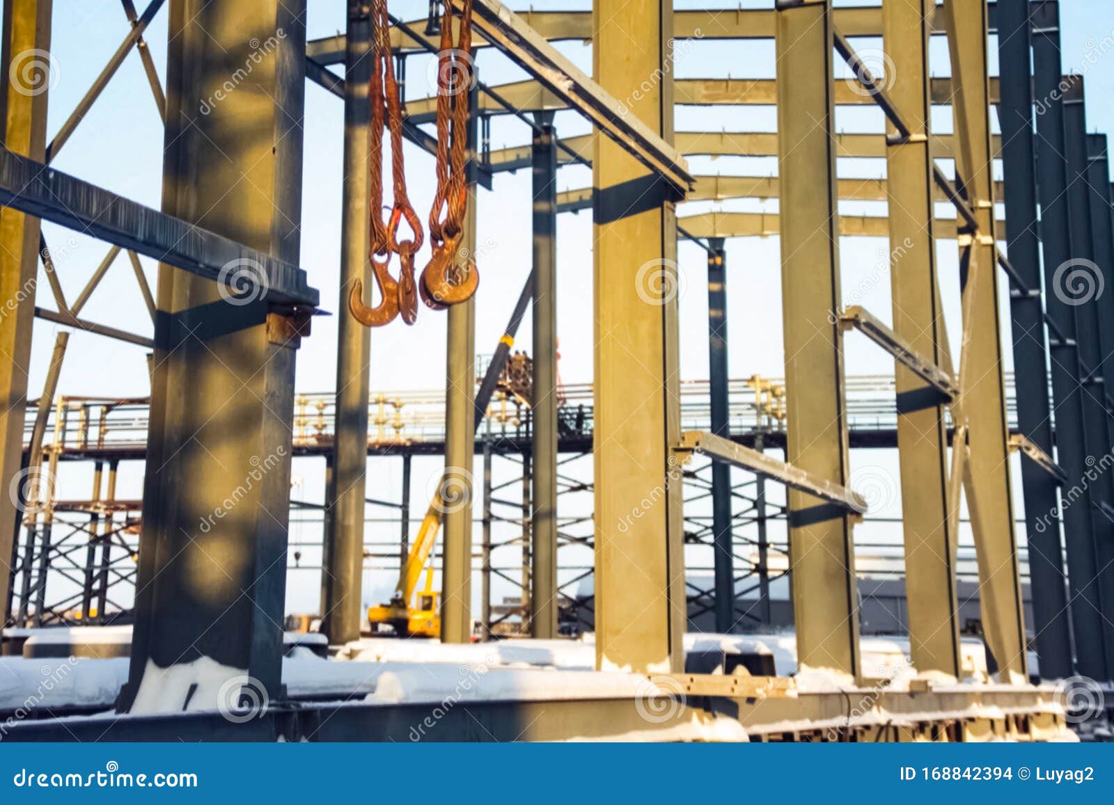 Oil Refinery Construction of an Oil Industrial Facility Stock Photo ...