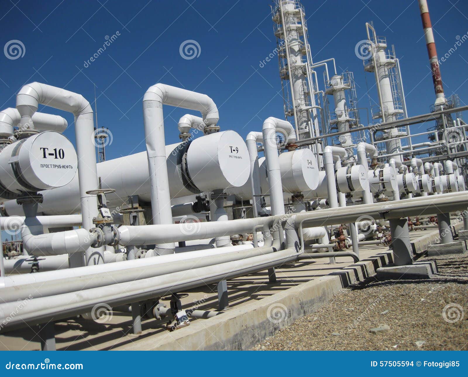 Oil refinery stock photo. Image of high, installation - 57505594