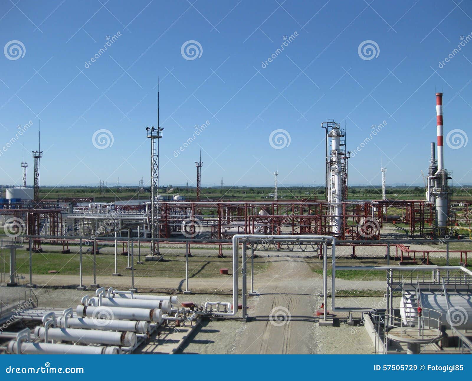 Oil refinery stock image. Image of flange, complex, high - 57505729