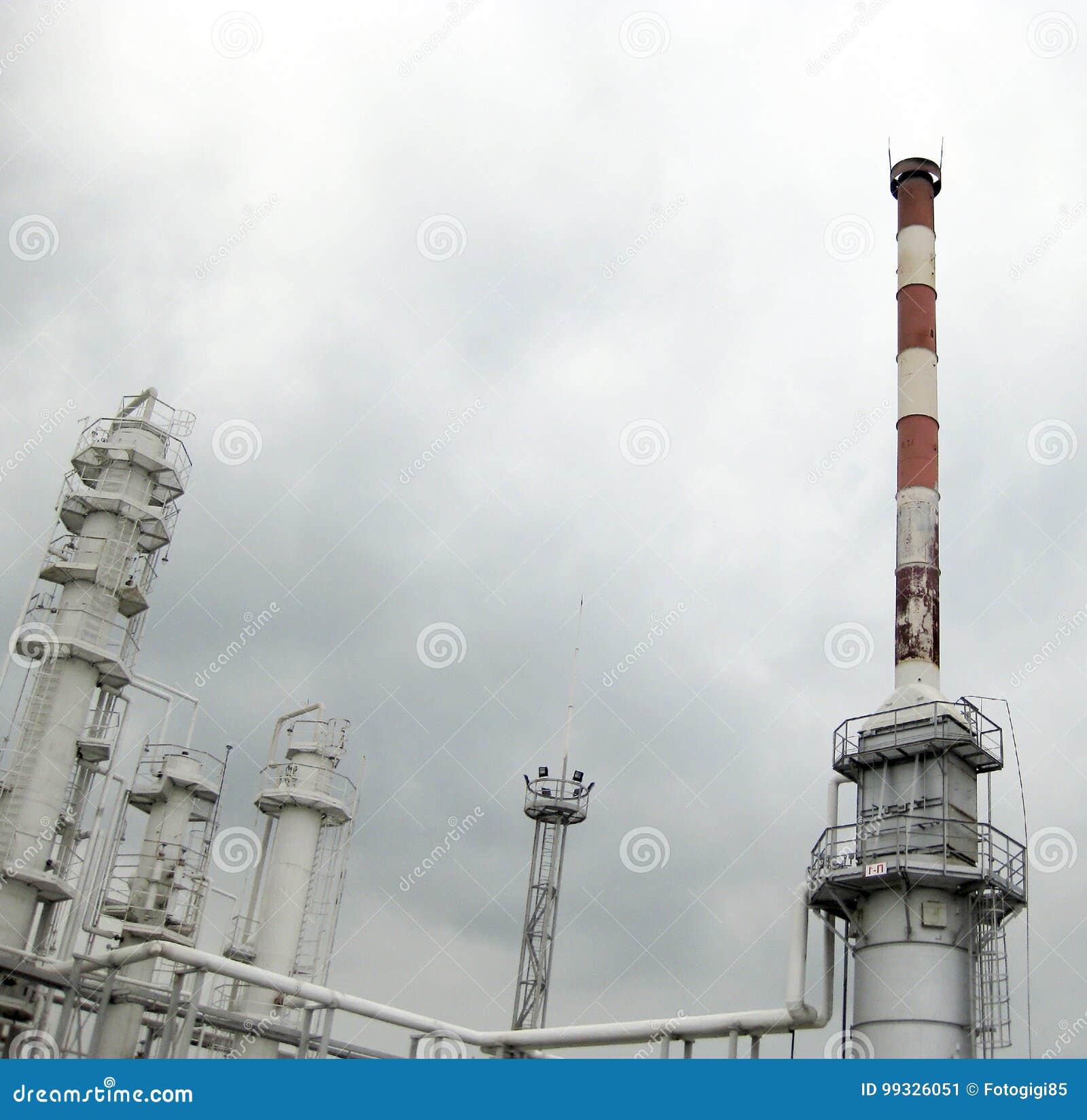 The oil refinery stock image. Image of chemistry, engineer - 99326051