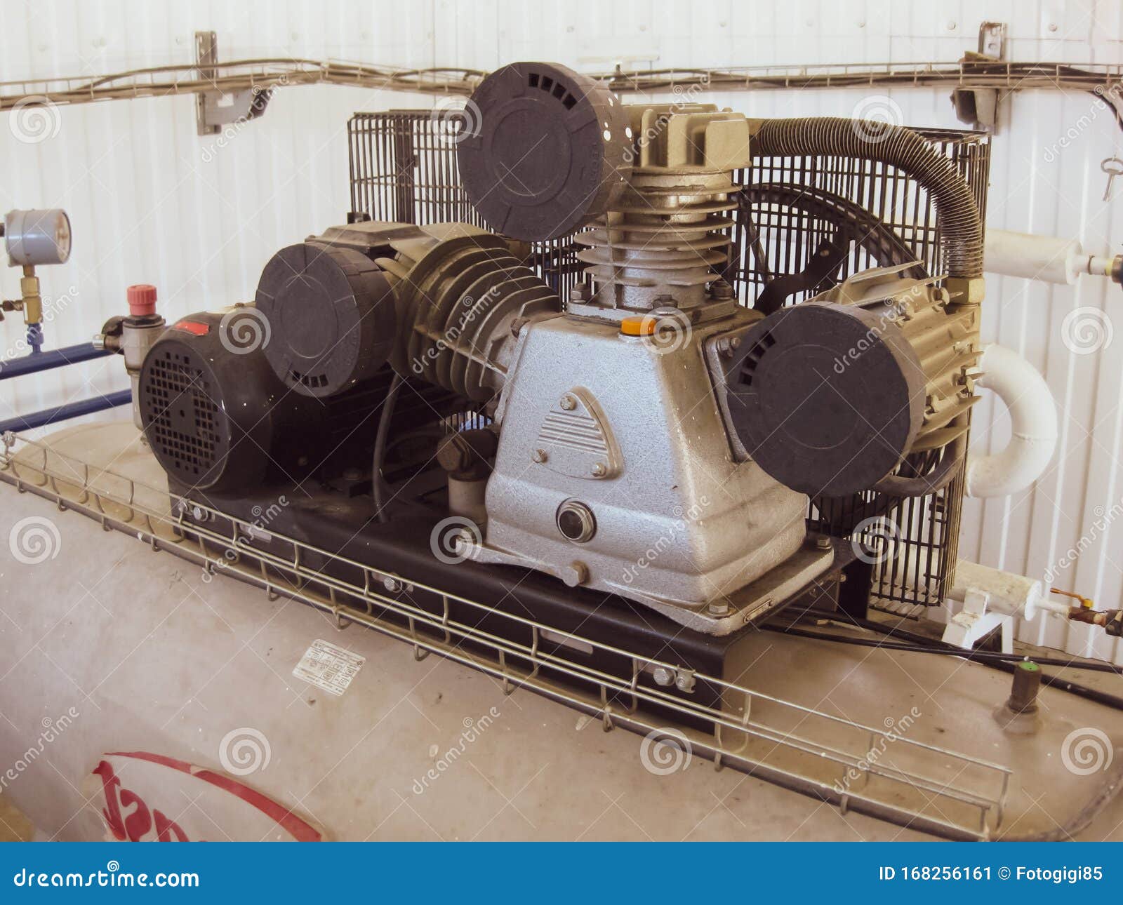 Air Compressor. Equipment for Creation of Pressure Air Stock Image ...