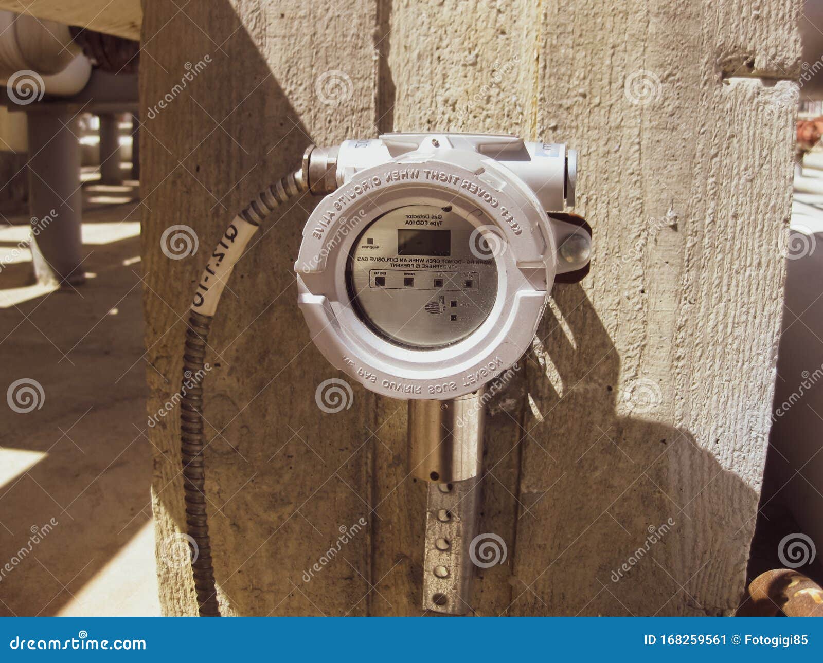 Gas analyzer stock image. Image of petrochemical, metal - 168259561