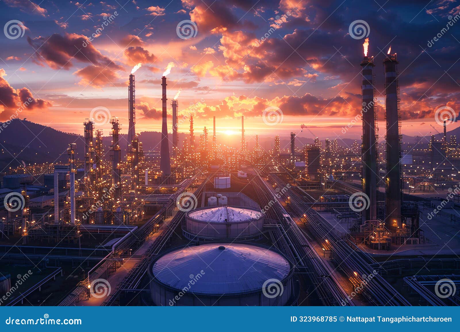 An Oil Refinery Evolving into a Futuristic Energy Facility ...