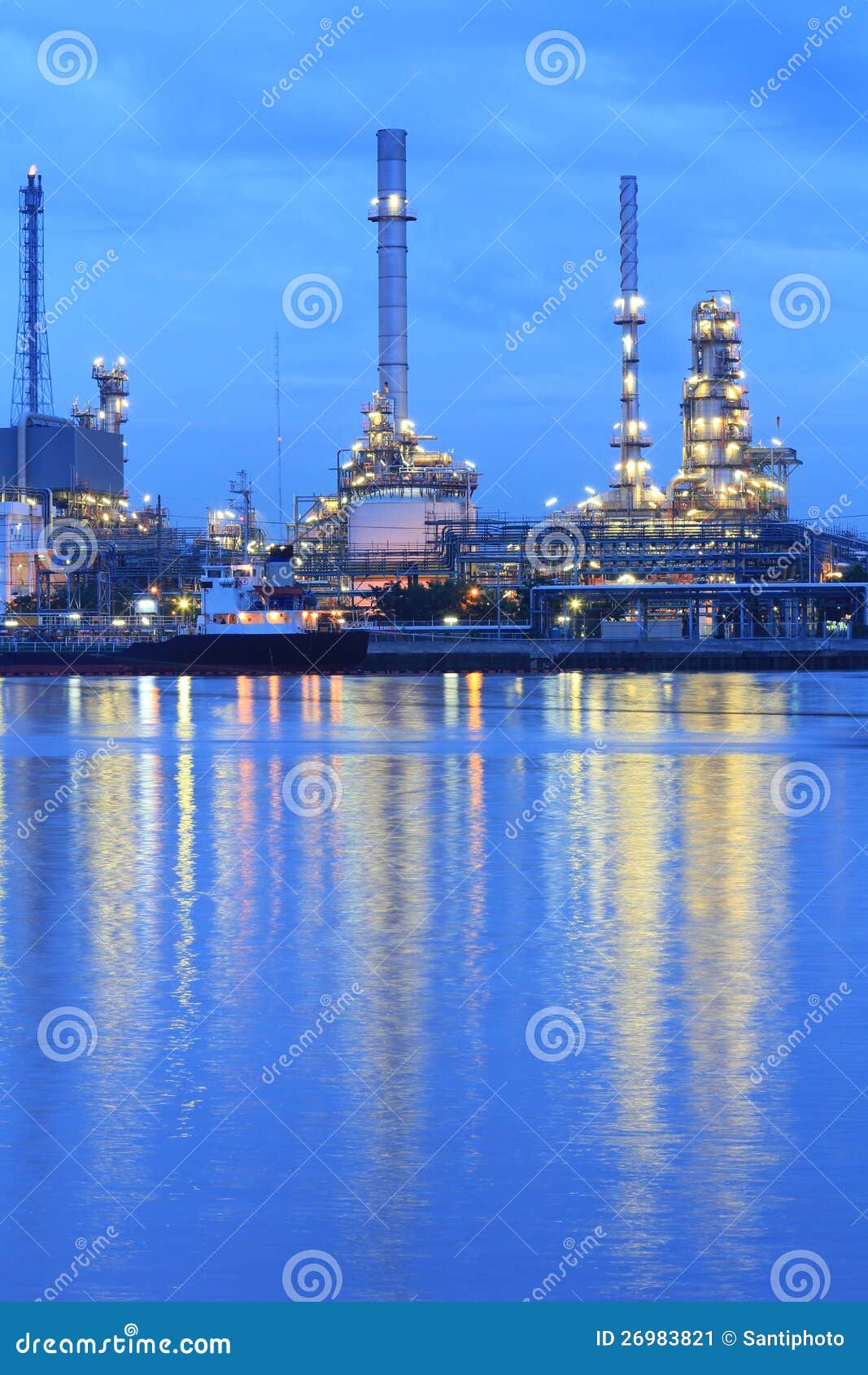 Oil refinery factory stock image. Image of greenpeace - 26983821