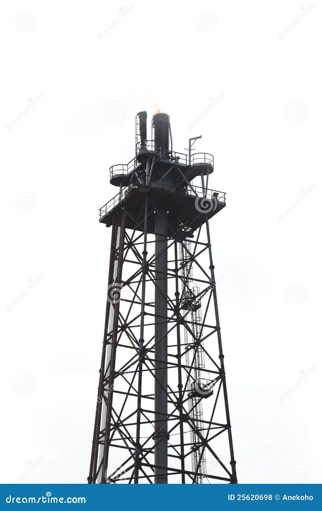 Oil refinery factory tower stock photo. Image of greenpeace - 25620698