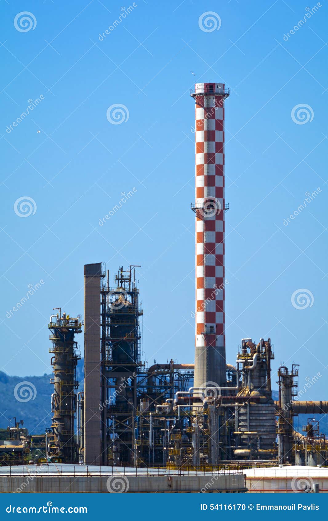 Oil refinery factory stock photo. Image of chemistry - 54116170