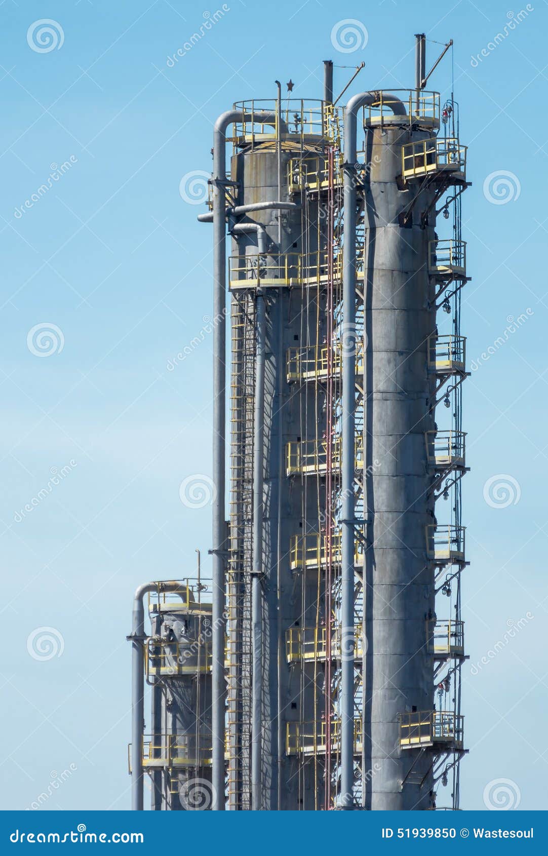 Oil refinery stock photo. Image of plant, factory, refinery - 51939850