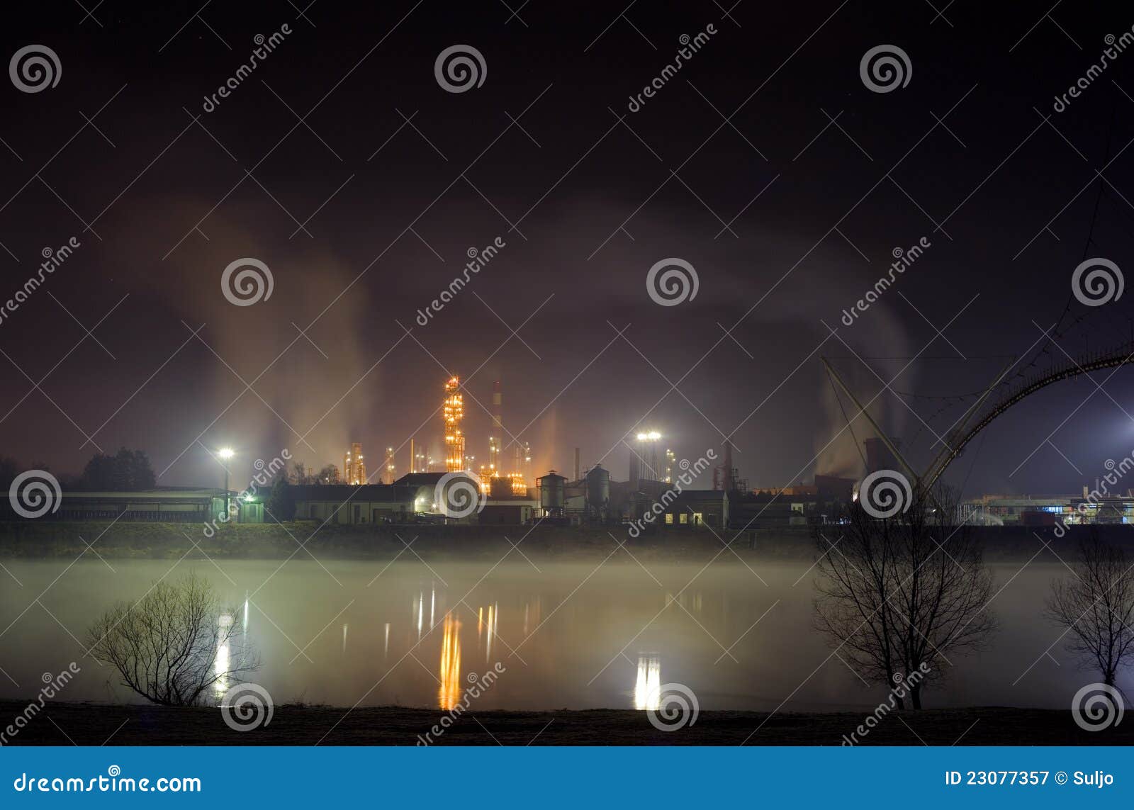Oil Refinery Mist Stairs Royalty-Free Stock Image | CartoonDealer.com ...