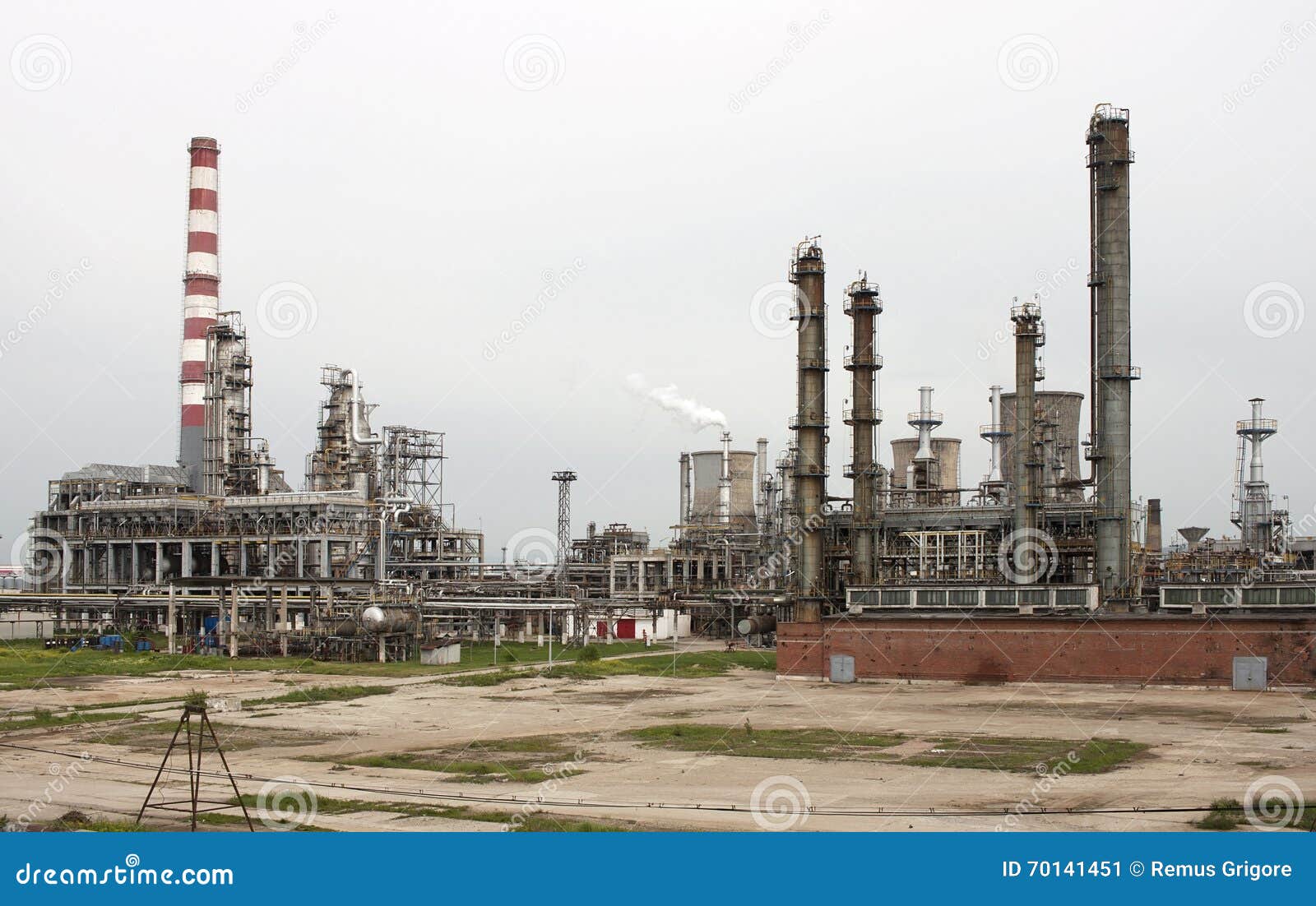 Oil refinery stock image. Image of factory, pipes, petrol - 70141451