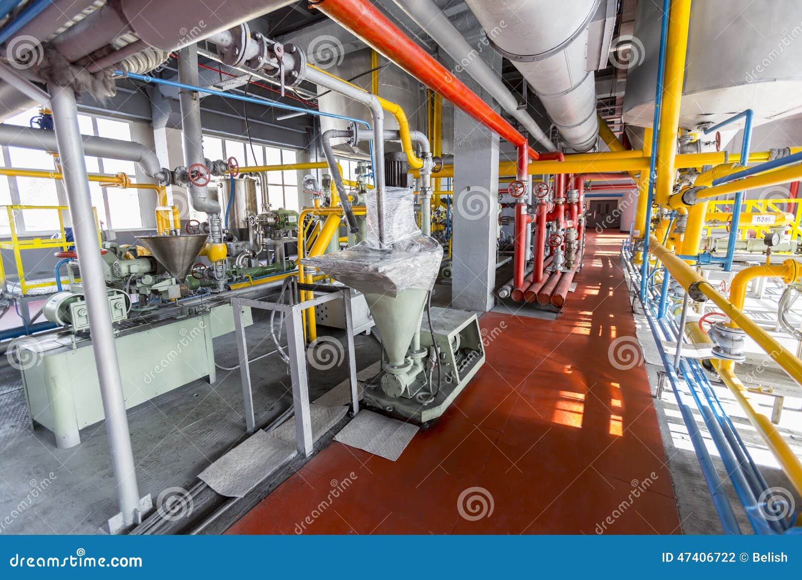 Oil refinery stock photo. Image of metal, industry, gasoline - 47406722