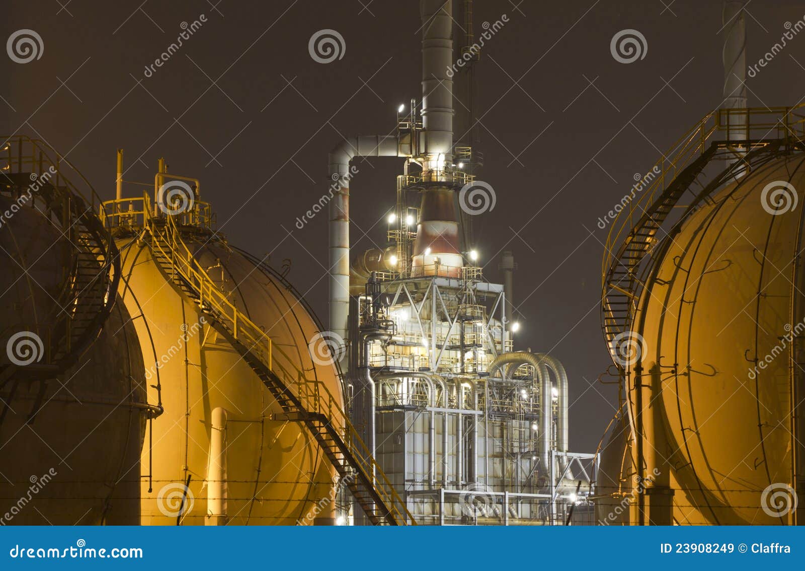 Oil-Refinery-plant stock image. Image of industry, petrol - 23908249