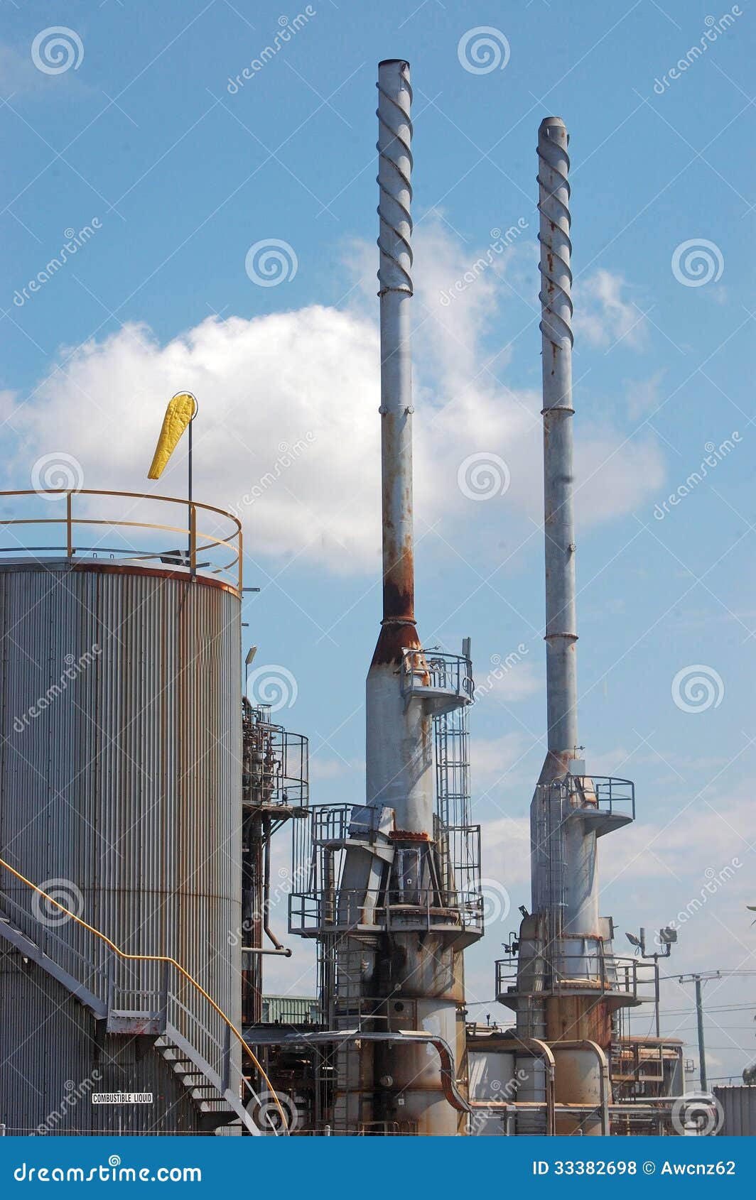 Oil refinery stock photo. Image of storage, bitumen, tank - 33382698