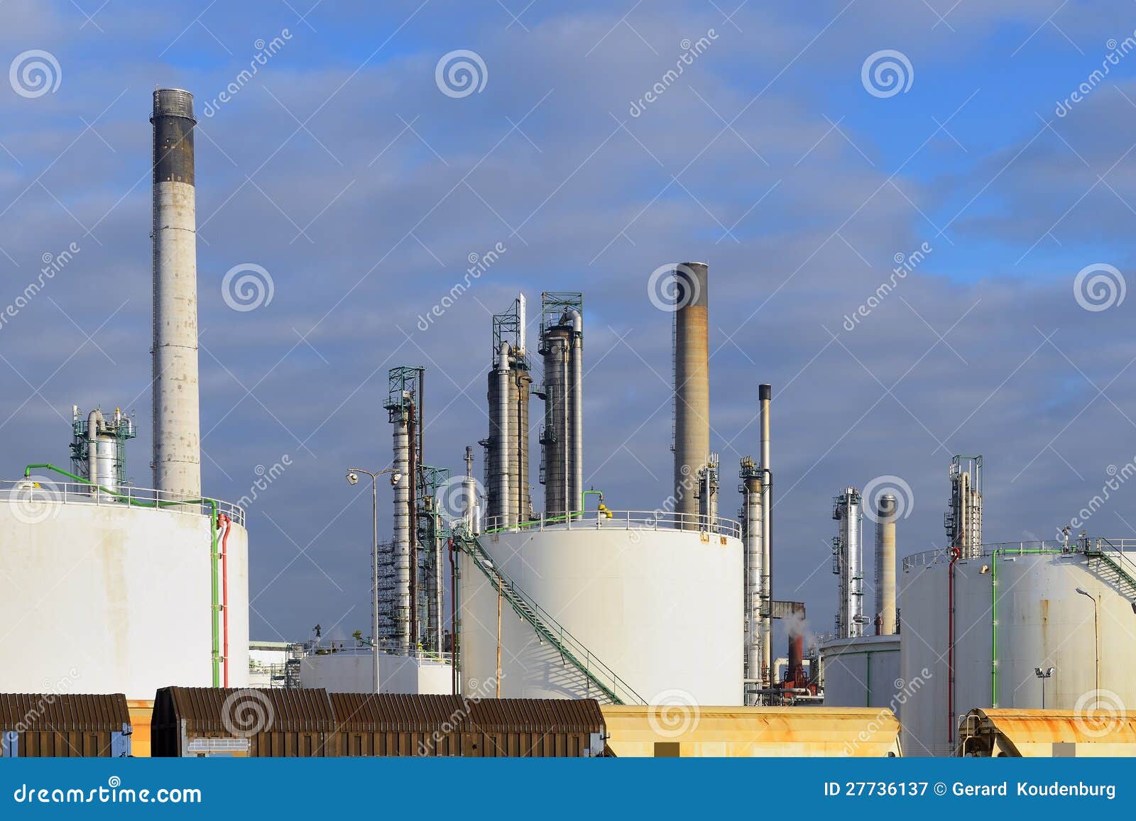 Oil Refinery in Rotterdam Netherlands Stock Image - Image of diesel ...