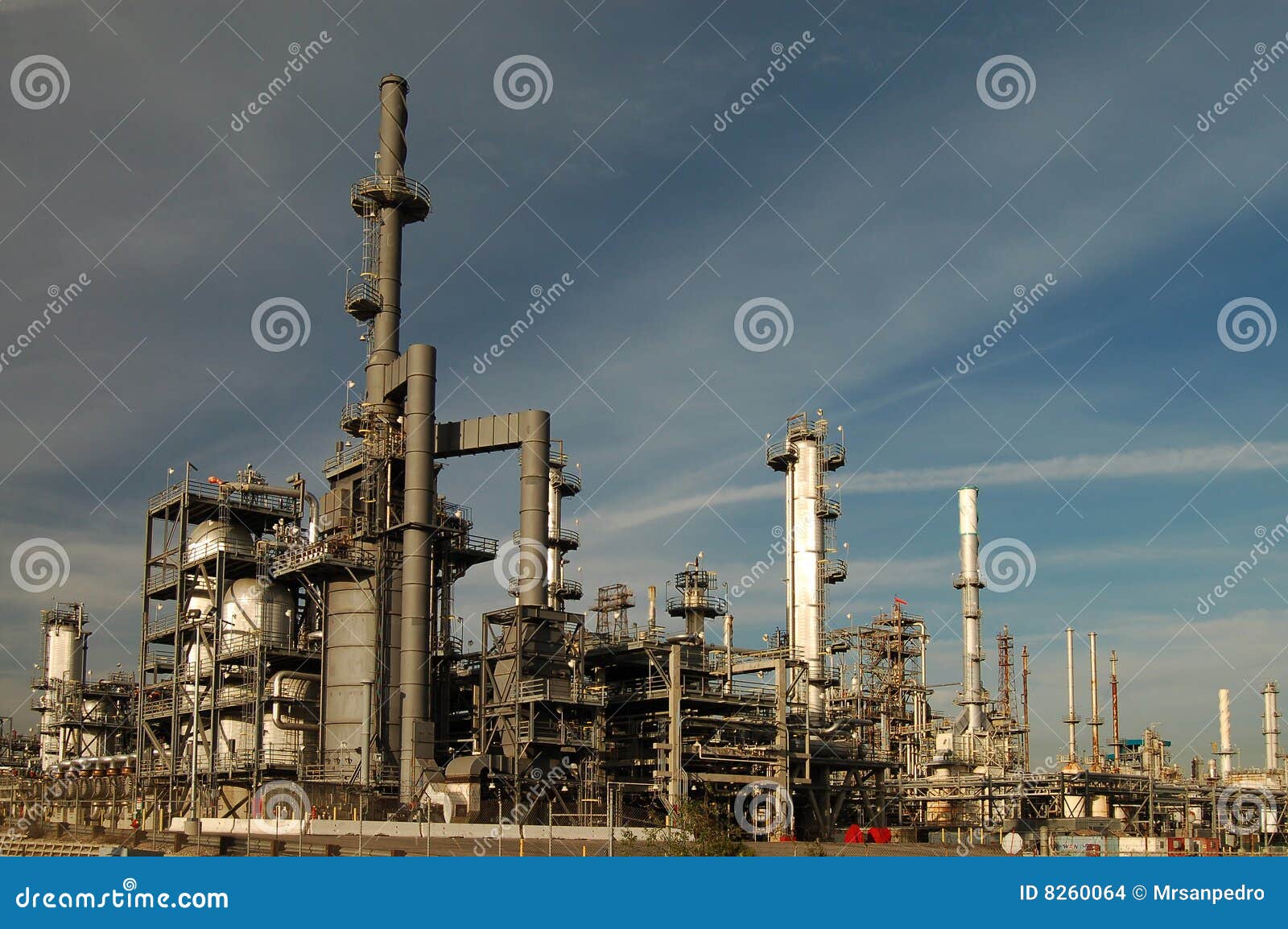 Oil Refinery Skyline stock photo. Image of industrial - 8260064