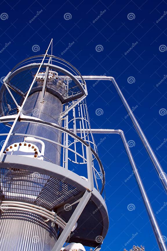 Oil refinery stack stock photo. Image of iron, calgary - 4127350