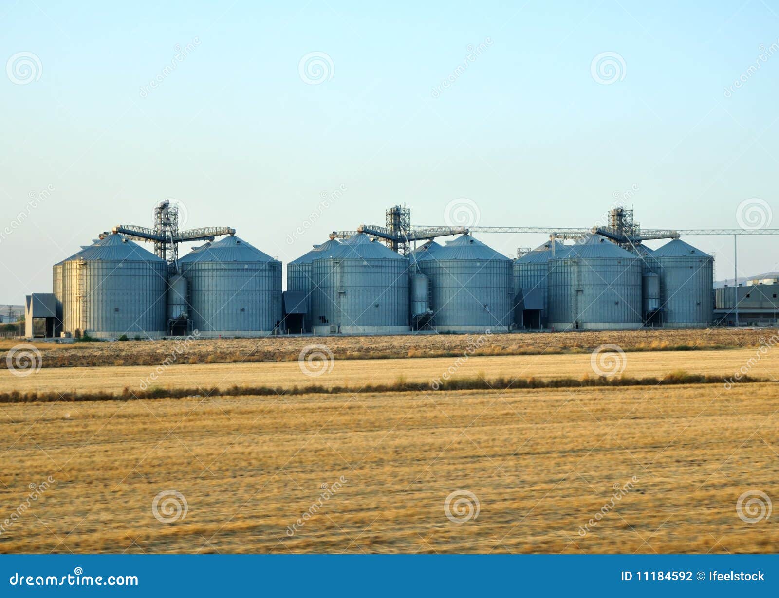 Oil refinery tanks stock photo. Image of healthy, agriculture - 11184592