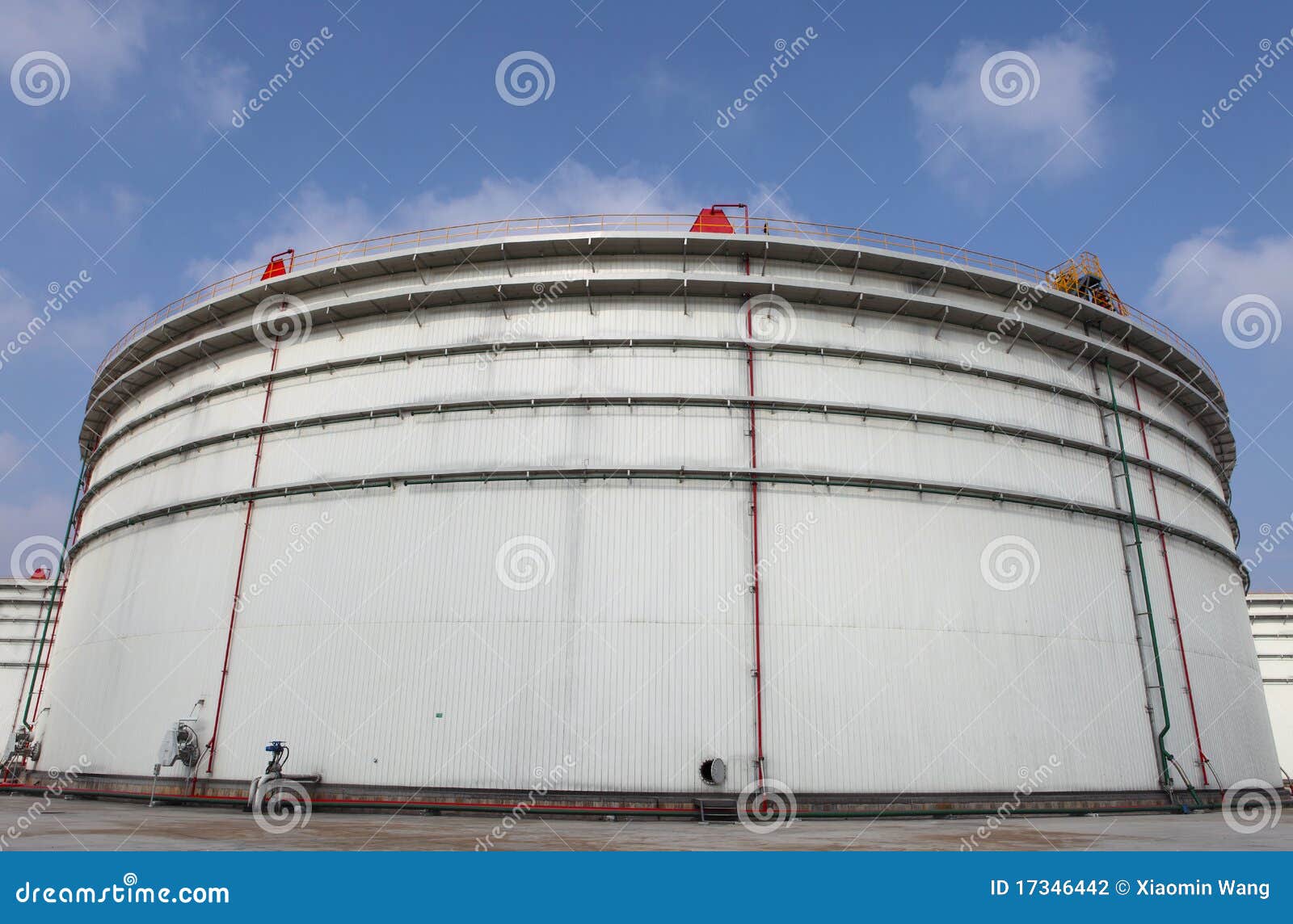 Oil Refinery Tanks stock photo. Image of smoke, petroleum - 17346442