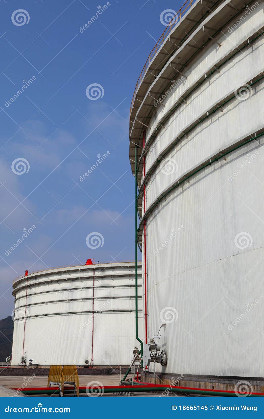 Oil Refinery Tanks stock image. Image of corporation - 18665145