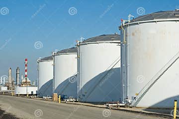 Oil Refinery Tanks stock image. Image of carbon, gasoline - 2600251
