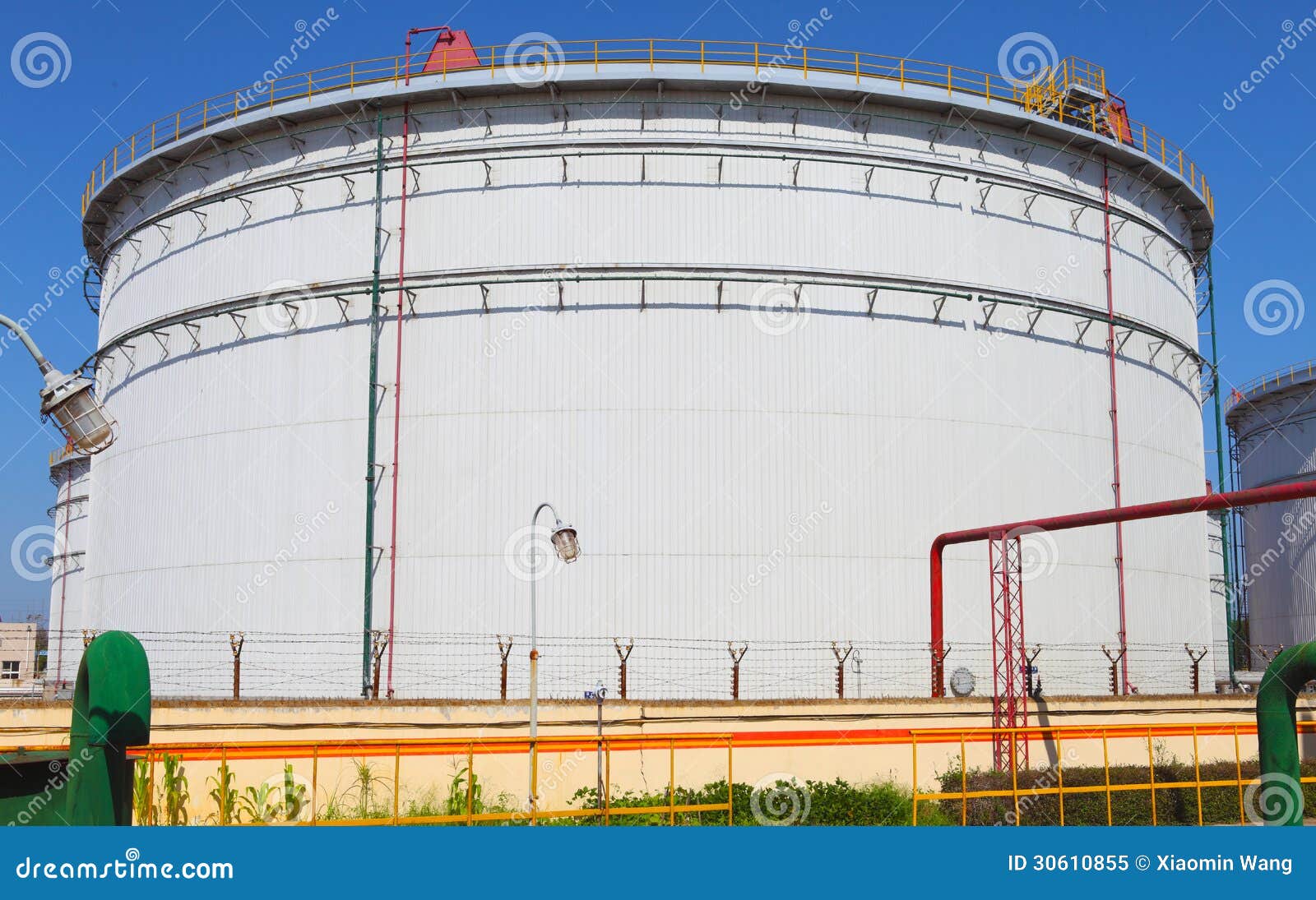 Oil Refinery Tanks stock image. Image of catalyst, diesel - 30610855