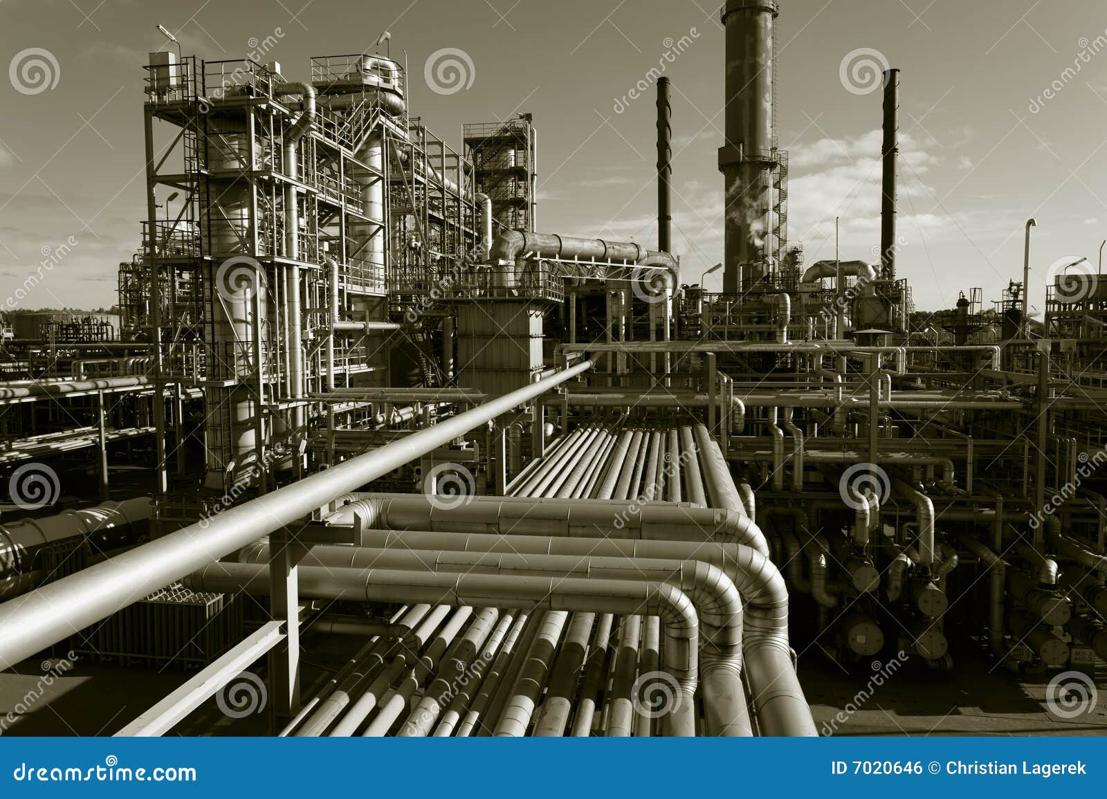 Oil-refinery View from Above Stock Photo - Image of pipelines, business ...