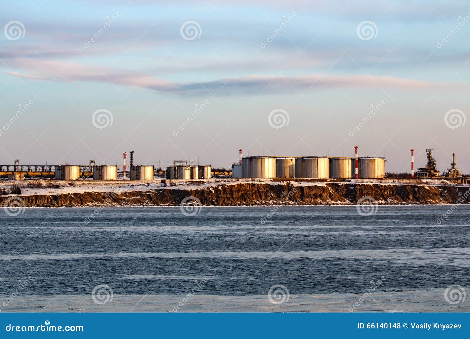 Oil Refining Base in the Port of Vanino Stock Photo - Image of plant ...