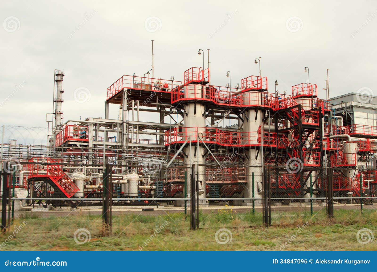 Oil refining factory stock photo. Image of petrochemical - 34847096