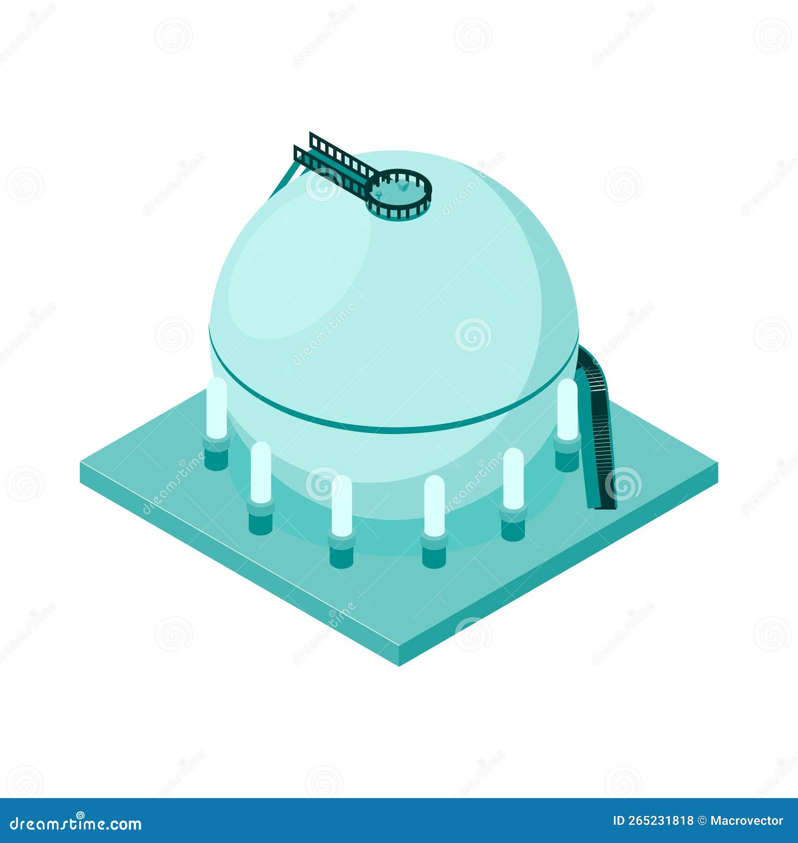 Oil Reservoir Icon stock illustration. Illustration of fuel - 265231818