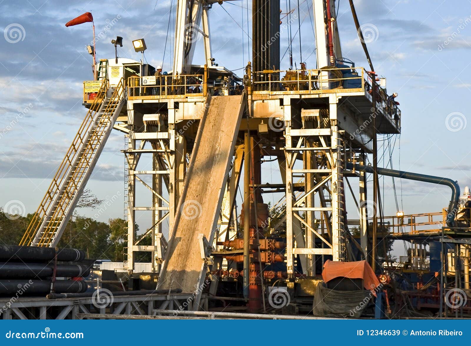 Blow Out Preventer For Offshore Drilling Rig Stock Photo ...