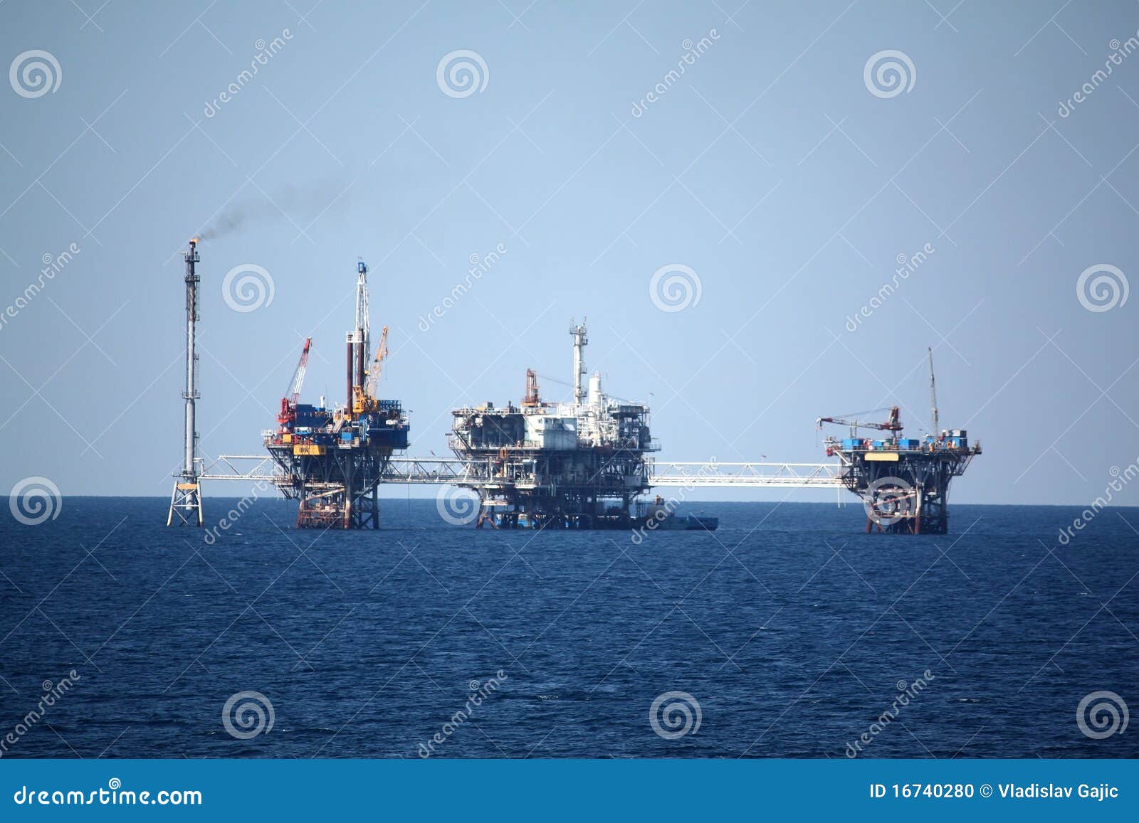 Oil rig stock photo. Image of bottom, black, business - 16740280
