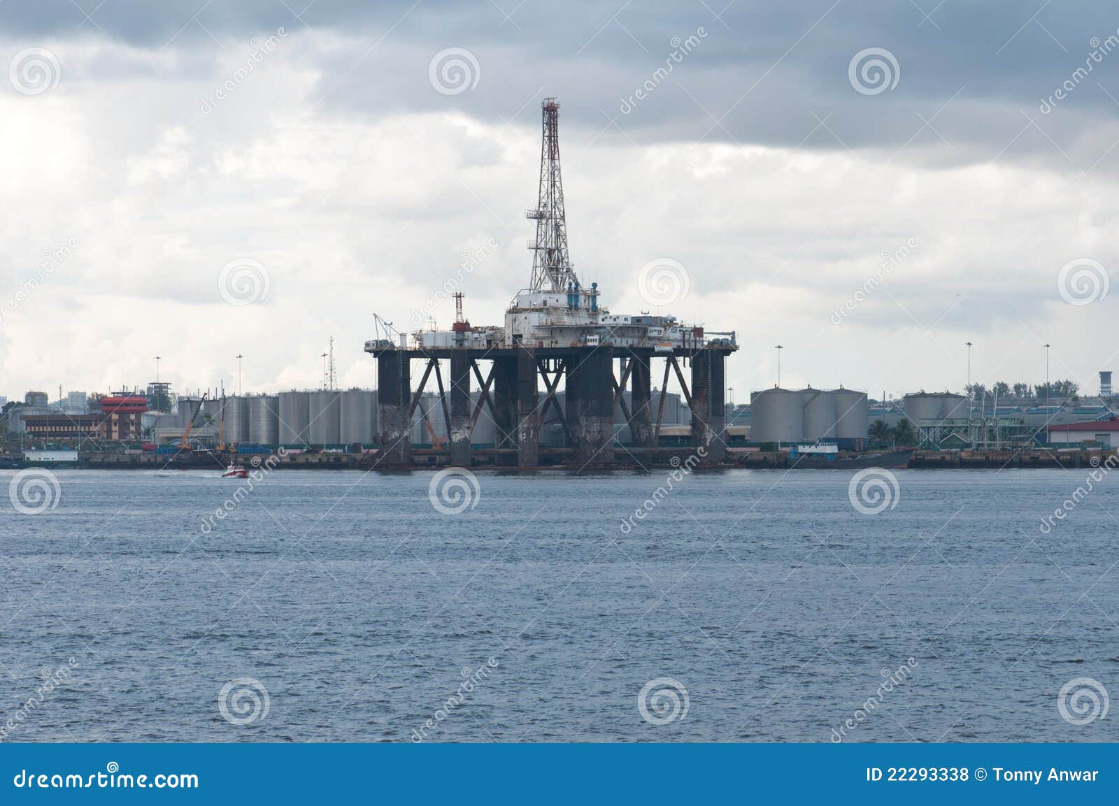 Oil Rig stock photo. Image of offshore, servicing, engineering - 22293338