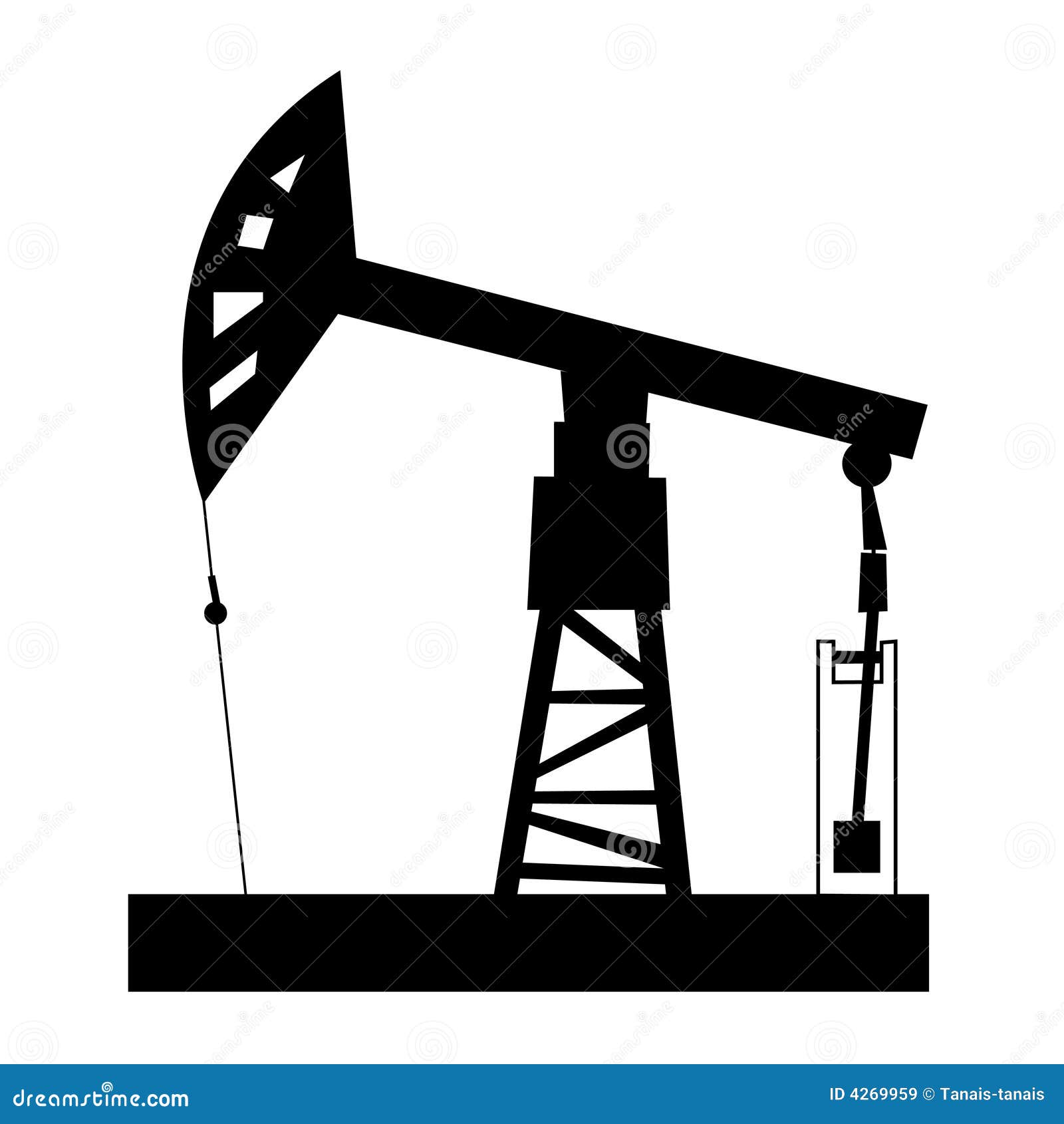 Oil rig stock vector. Illustration of patch, petroleum - 4269959