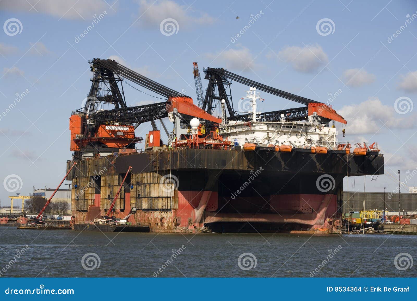 Oil rig stock photo. Image of europoort, dutch, maritime - 8534364
