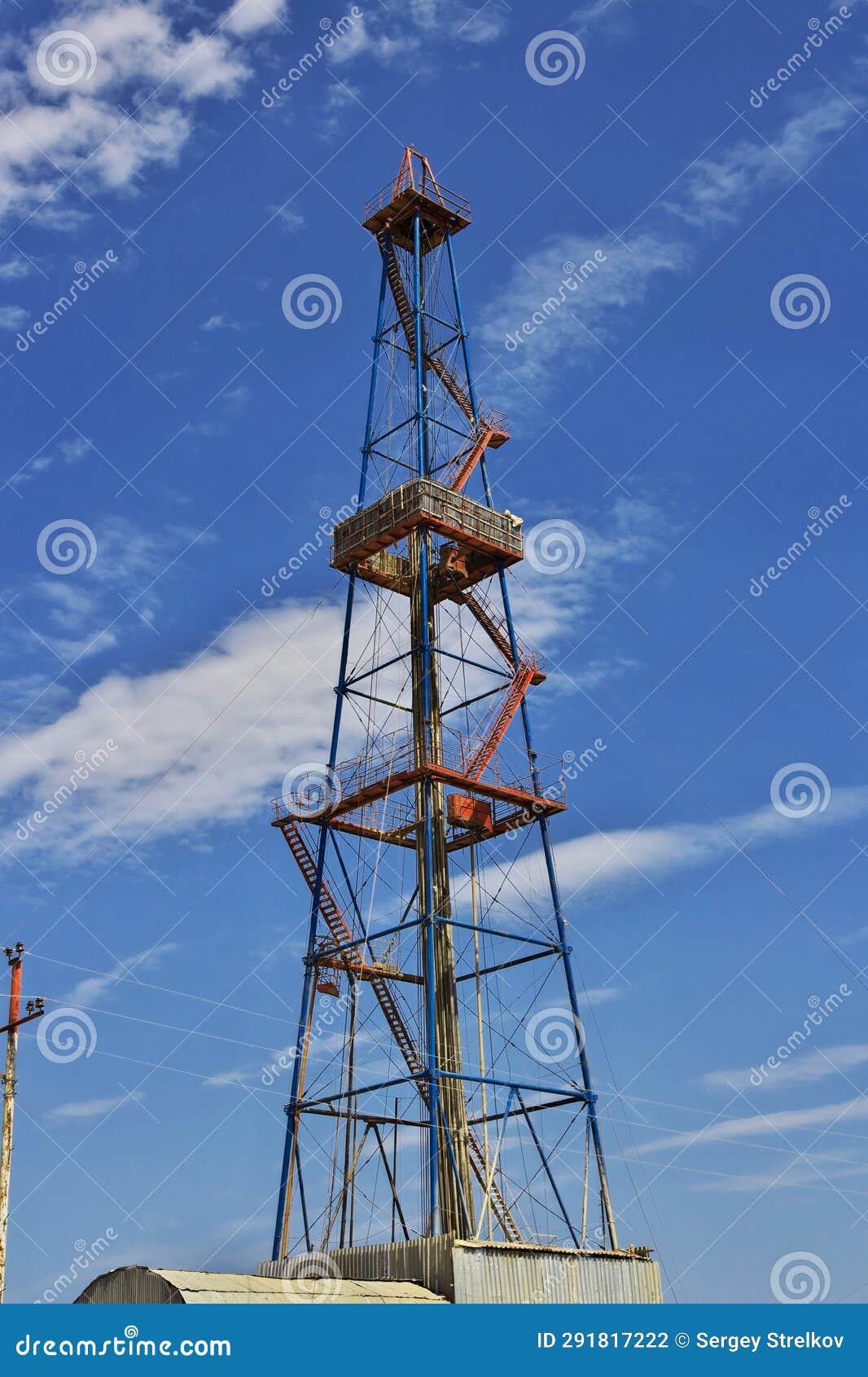 The Oil Rig in Azerbaijan, Caspian Sea Stock Photo - Image of storage ...