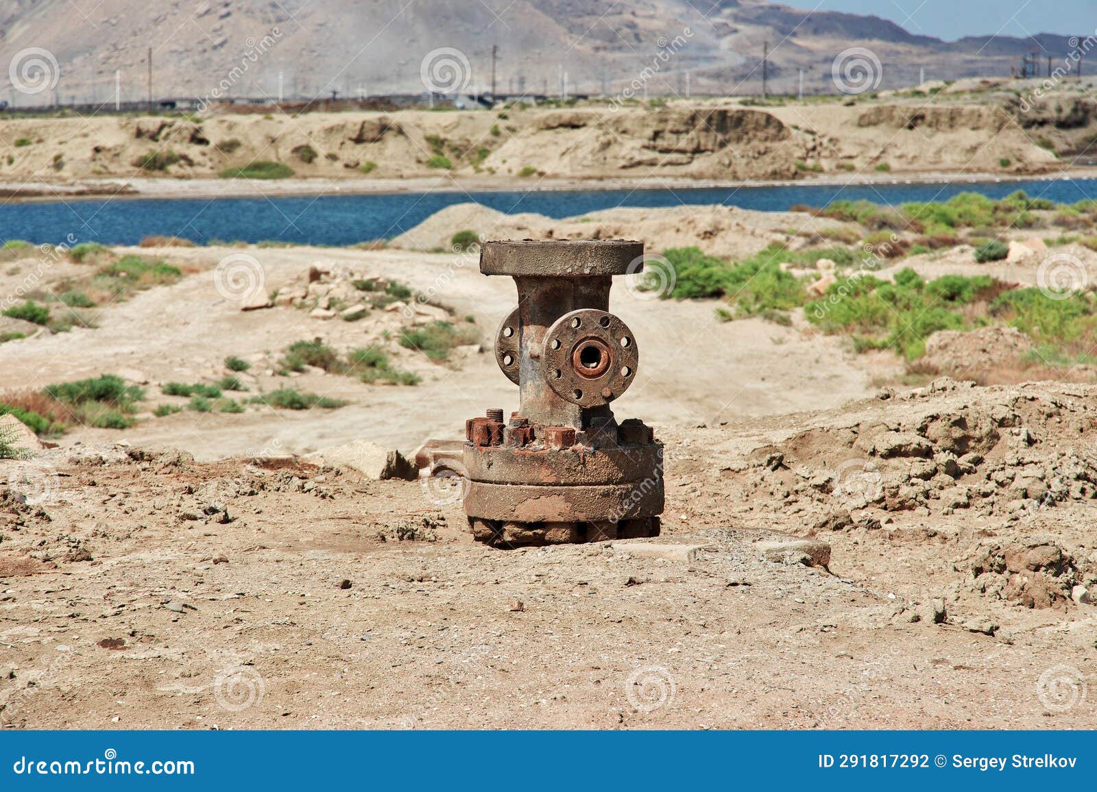 The Oil Rig in Azerbaijan, Caspian Sea Stock Photo - Image of fuel ...