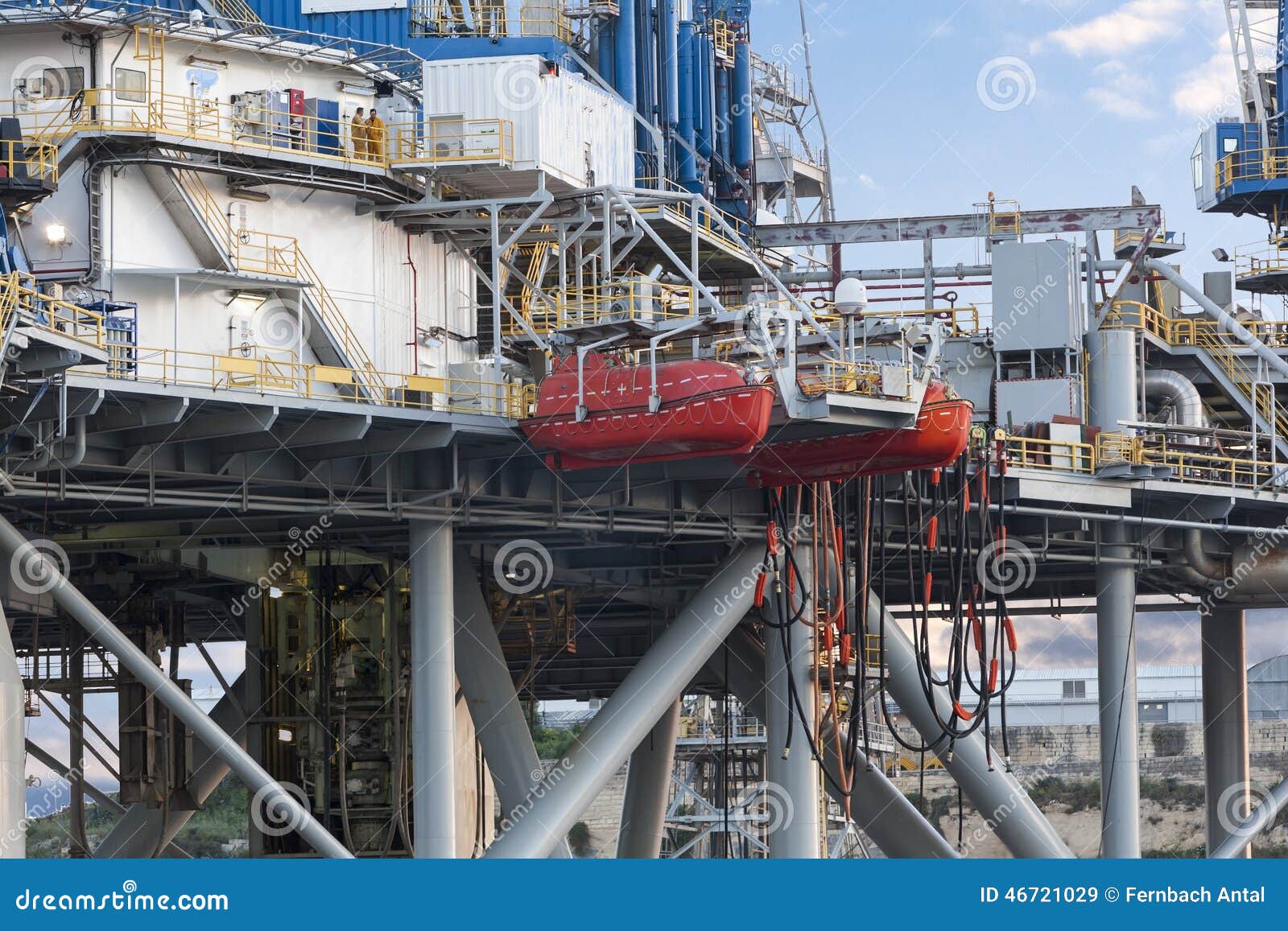 Oil rig stock image. Image of gint, structure, central - 46721029