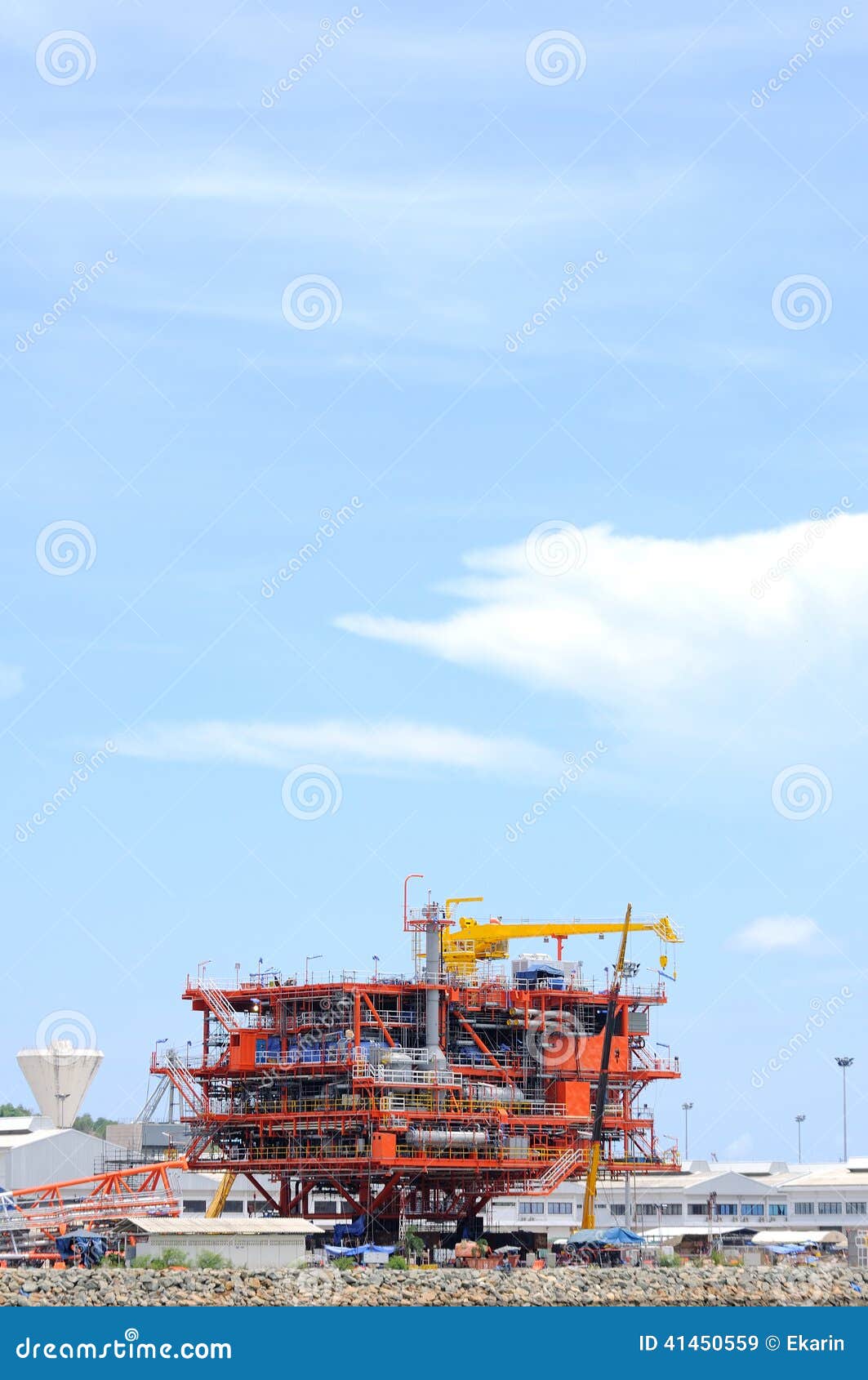Oil Rig on Ground, Energy Industrial. Stock Image - Image of ...