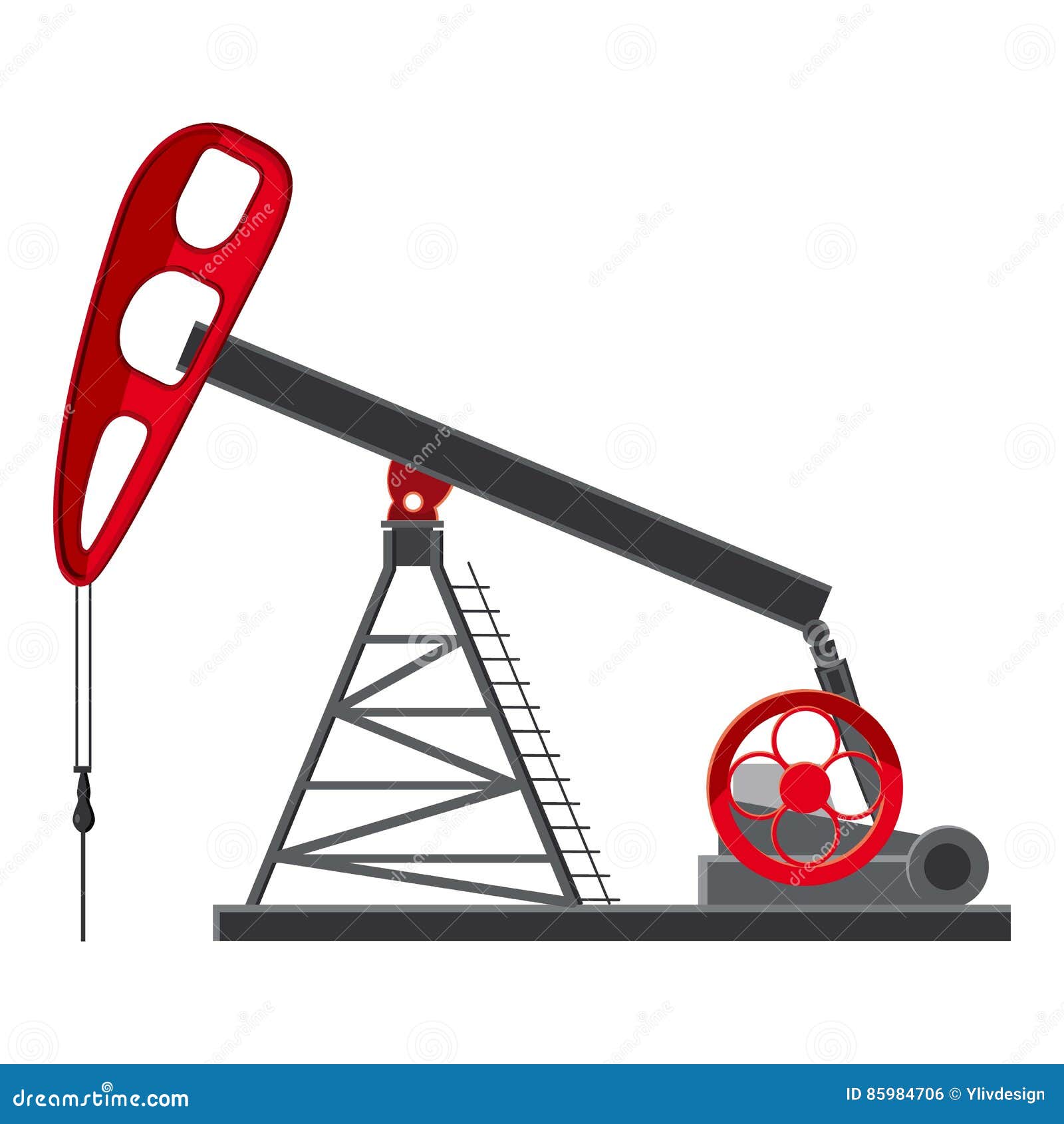 Oil Rig Icon, Cartoon Style Stock Vector - Illustration of industrial ...
