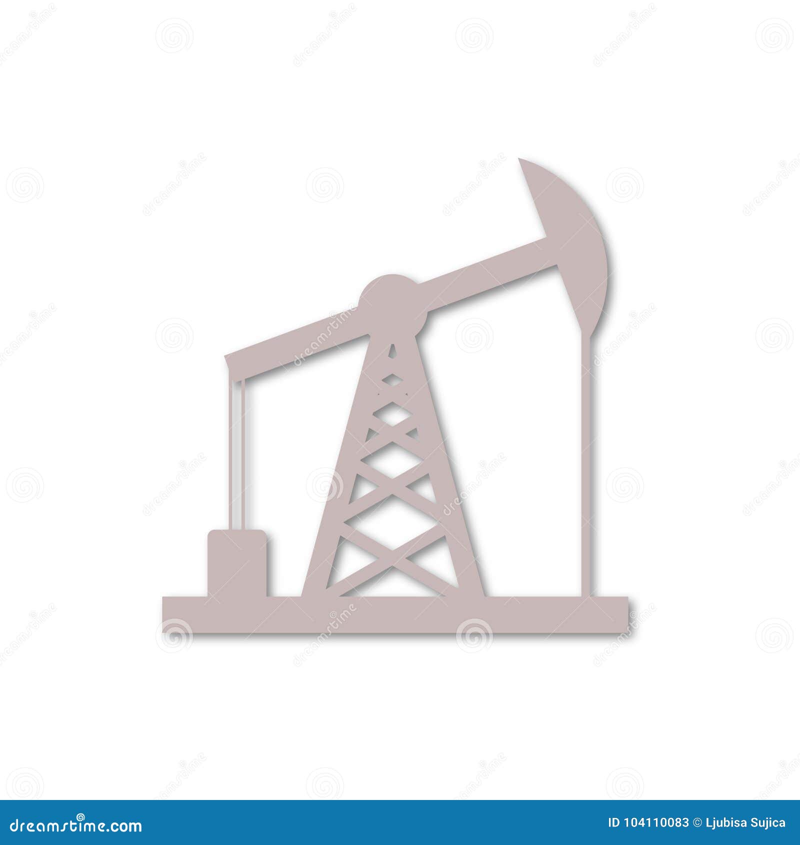 Oil Rig Icon. Pump Jack Sign. Oil Drilling Wells Symbol. Vector ...