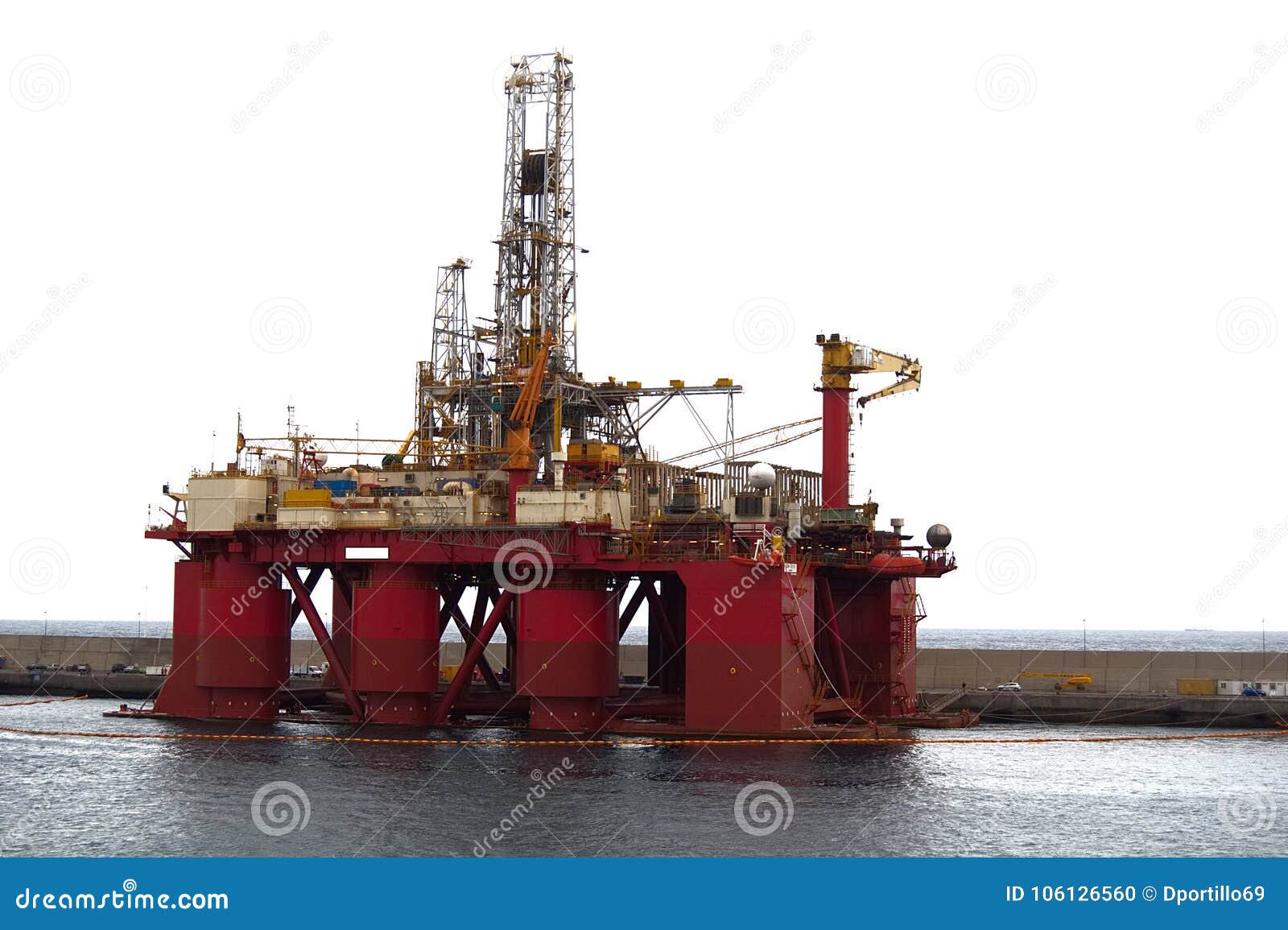 Oil Rig stock photo. Image of boat, drilling, newfoundland - 106126560