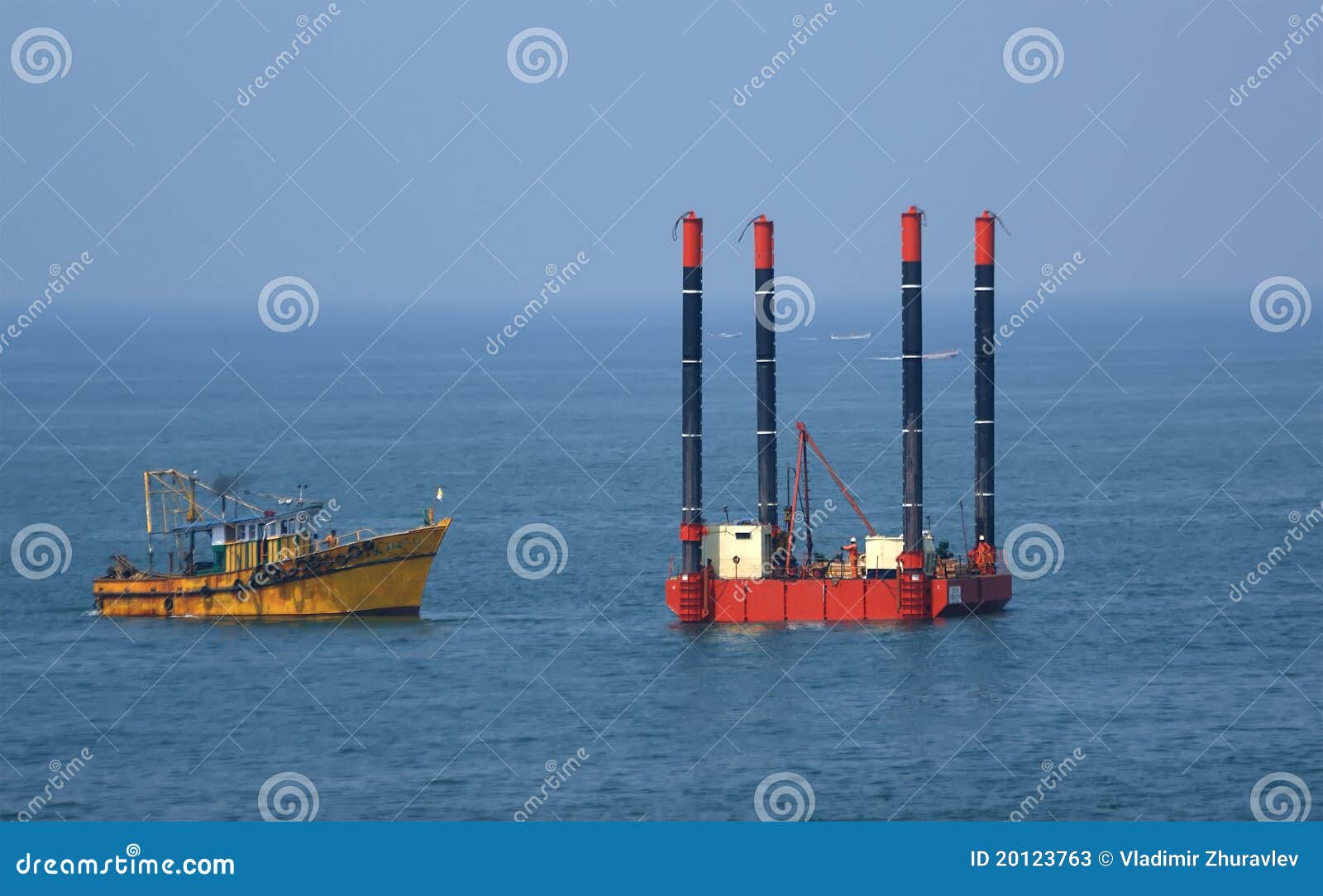 Oil Rig (Platform) stock image. Image of platform, generation - 20123763