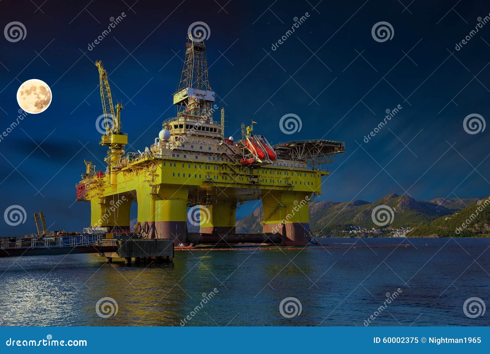 Oil Rig stock image. Image of factory, petroleum, construction - 60002375