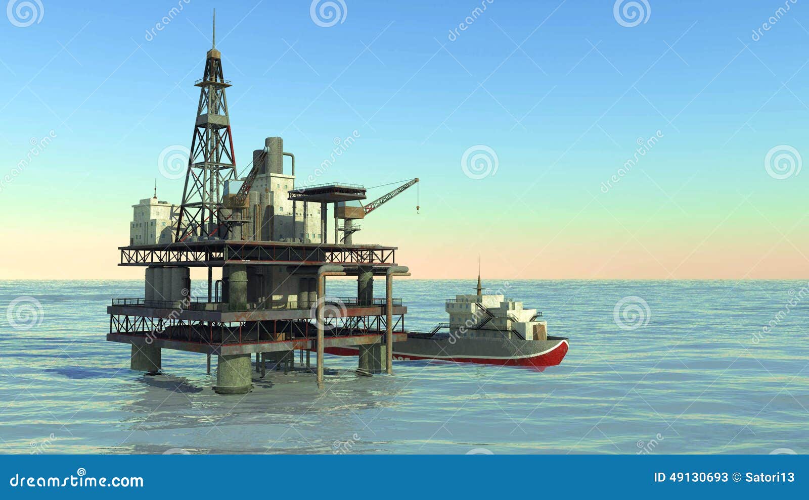 Oil rig platform stock image. Image of jack, crane, pump - 49130693