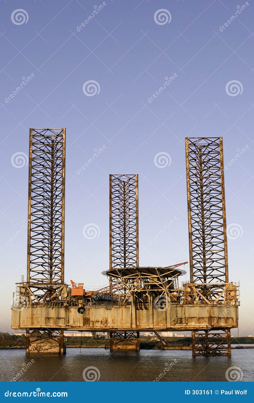 Oil Rig Rusting stock image. Image of crane, shipping, petroleum - 303161