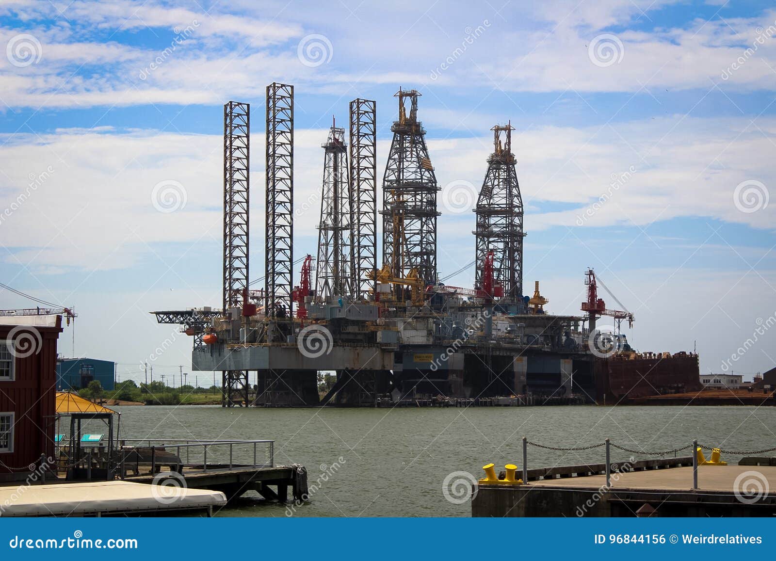 Oil Rig editorial photo. Image of business, pump, water - 96844156