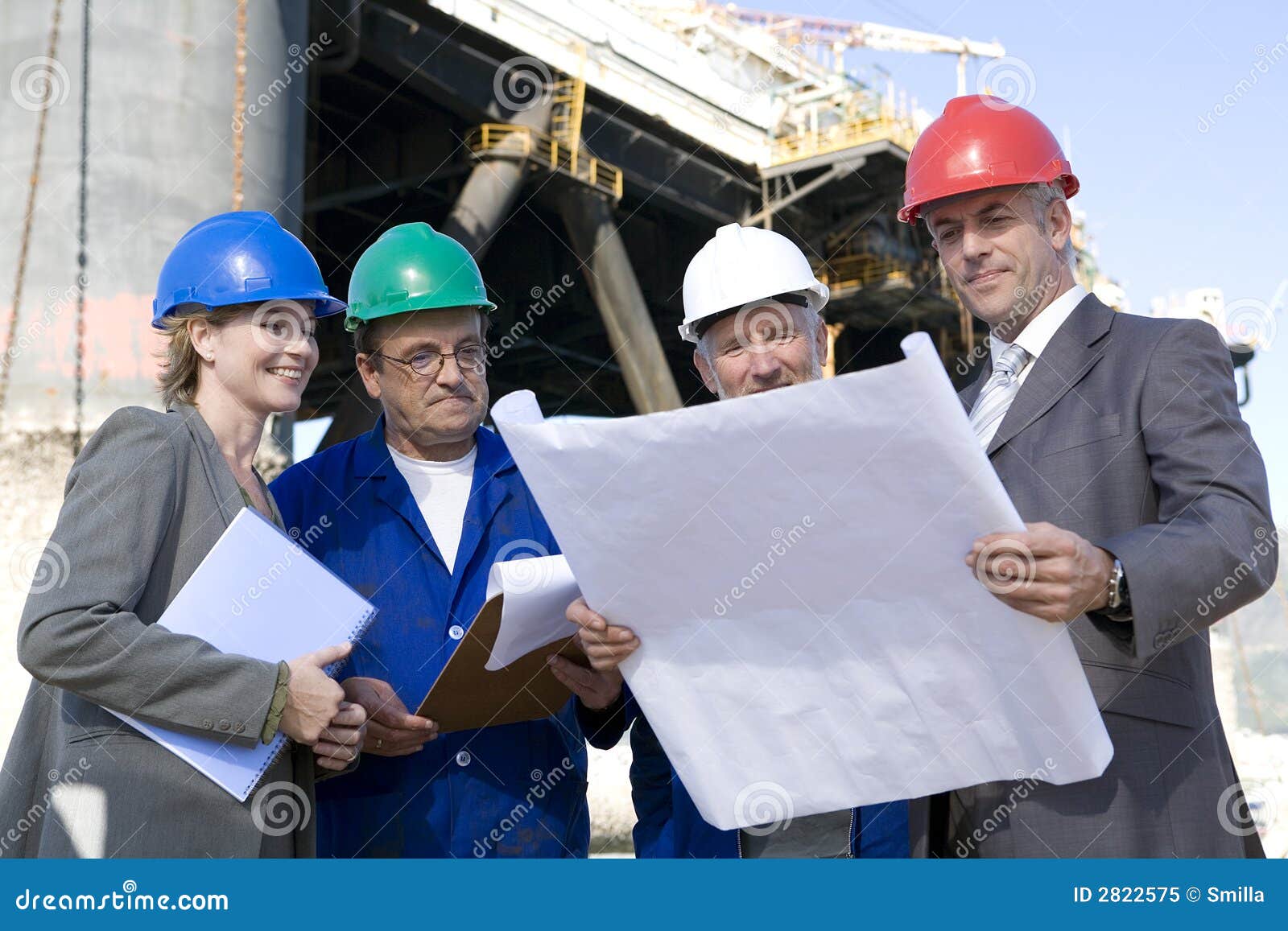 Oil rig survey team stock image. Image of survey, working - 2822575