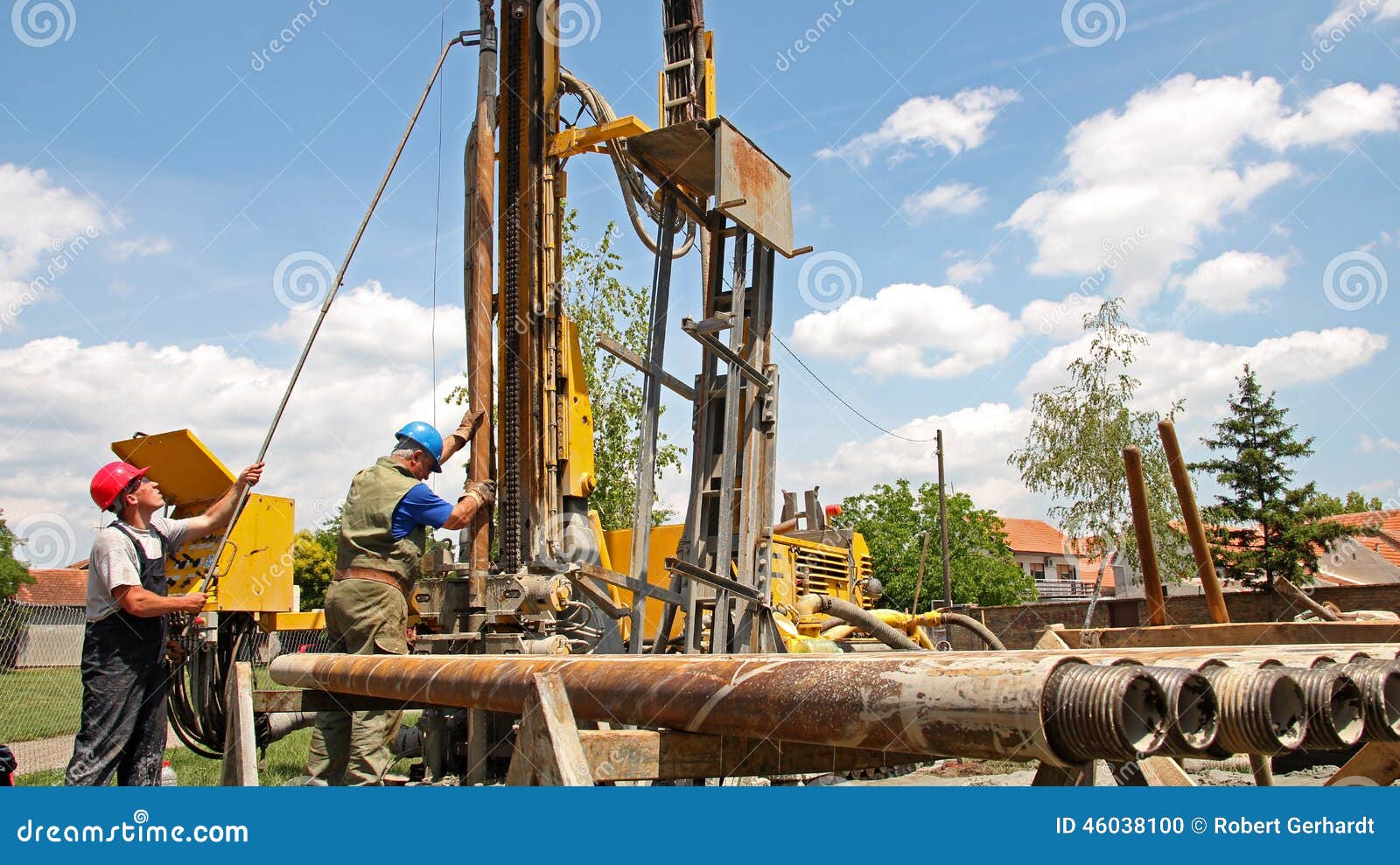 Oil Rig Workers stock photo. Image of exploration, gasoline - 46038100