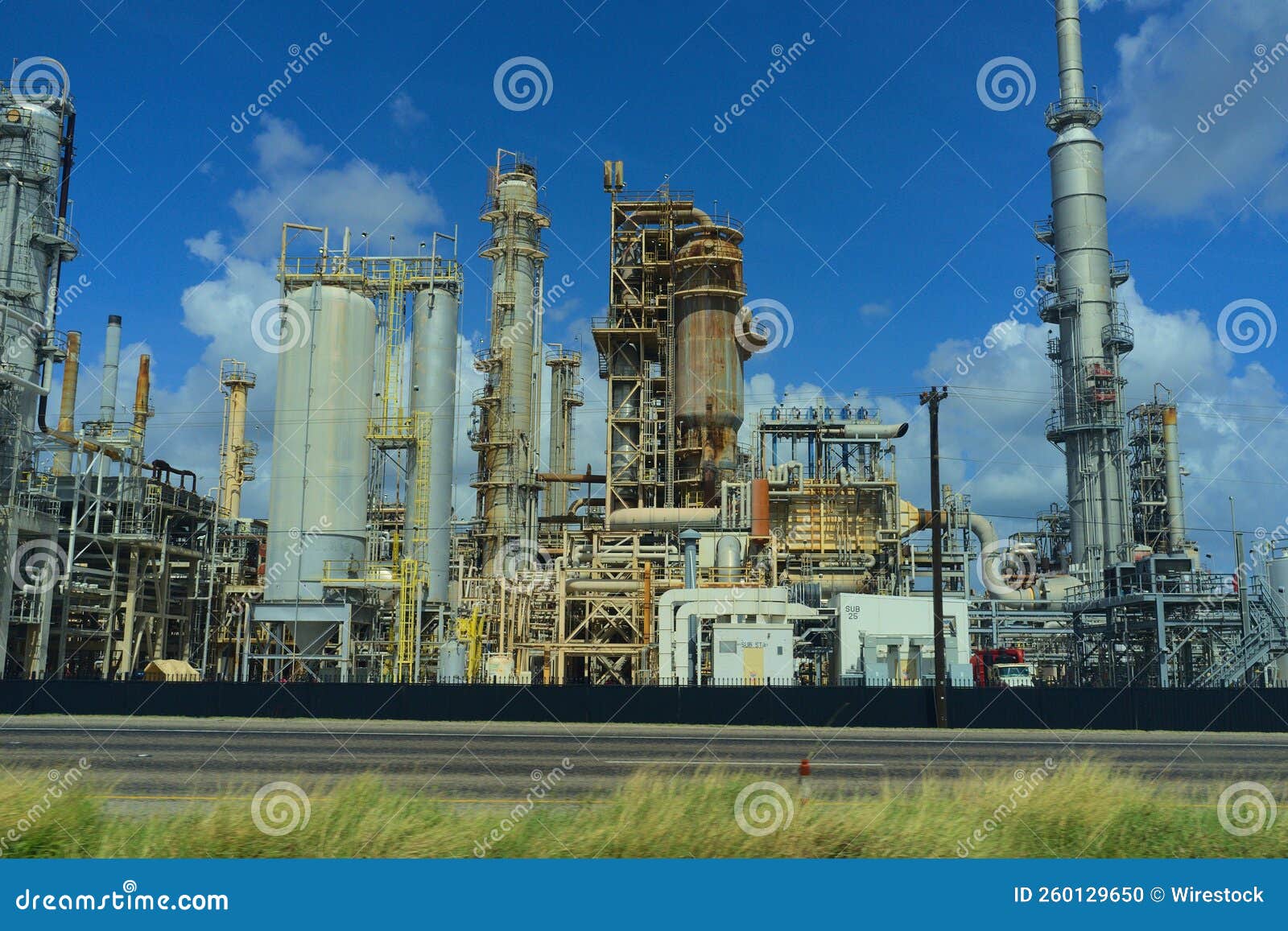 Oil rusty industrial site stock photo. Image of factory - 260129650