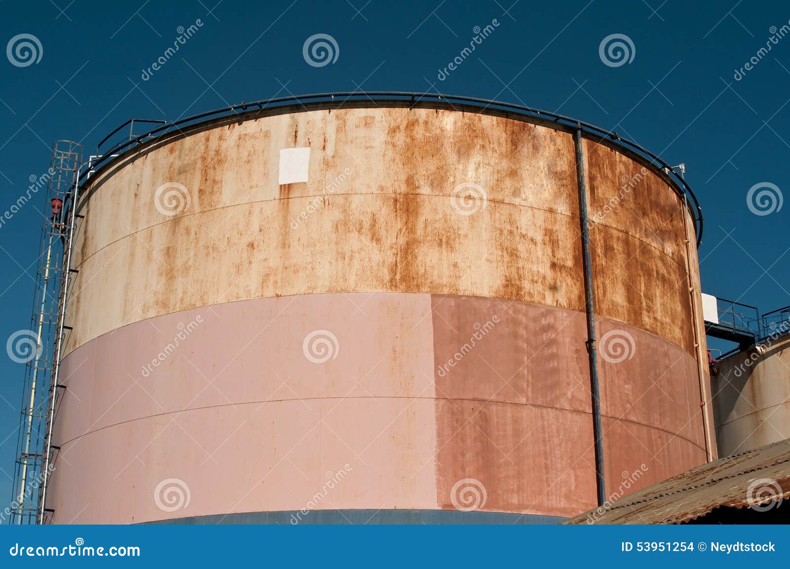 Oil rusty tanks stock photo. Image of gasoline, petrochemical - 53951254