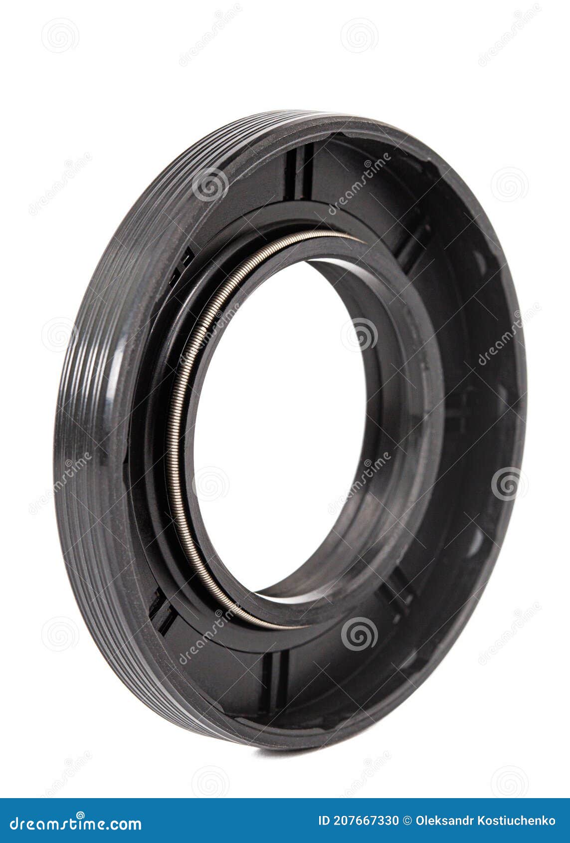 Oil Seal for Machine Repair, Isolated on White Background Stock Photo ...